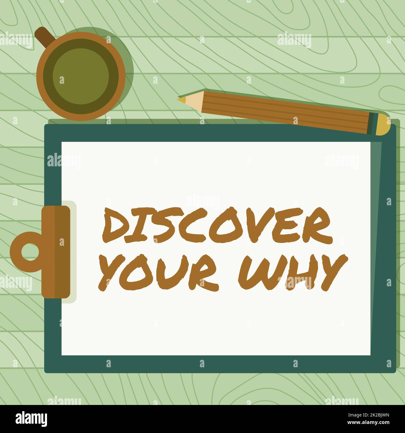 Text sign showing Discover Your Why, Concept meaning knowing the reason and purpose of one self ...