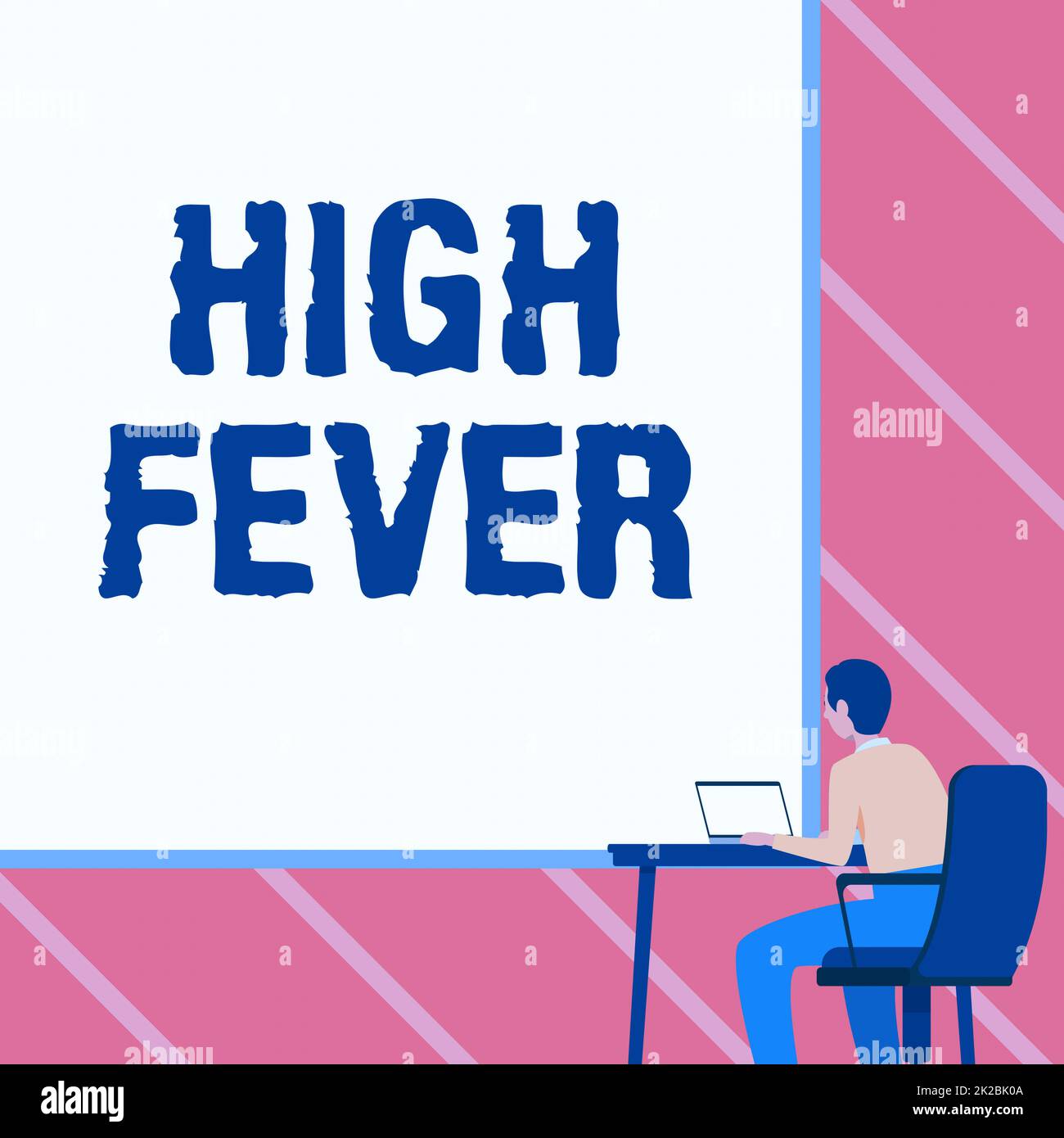 Conceptual display High Fever, Concept meaning medical condition which ...
