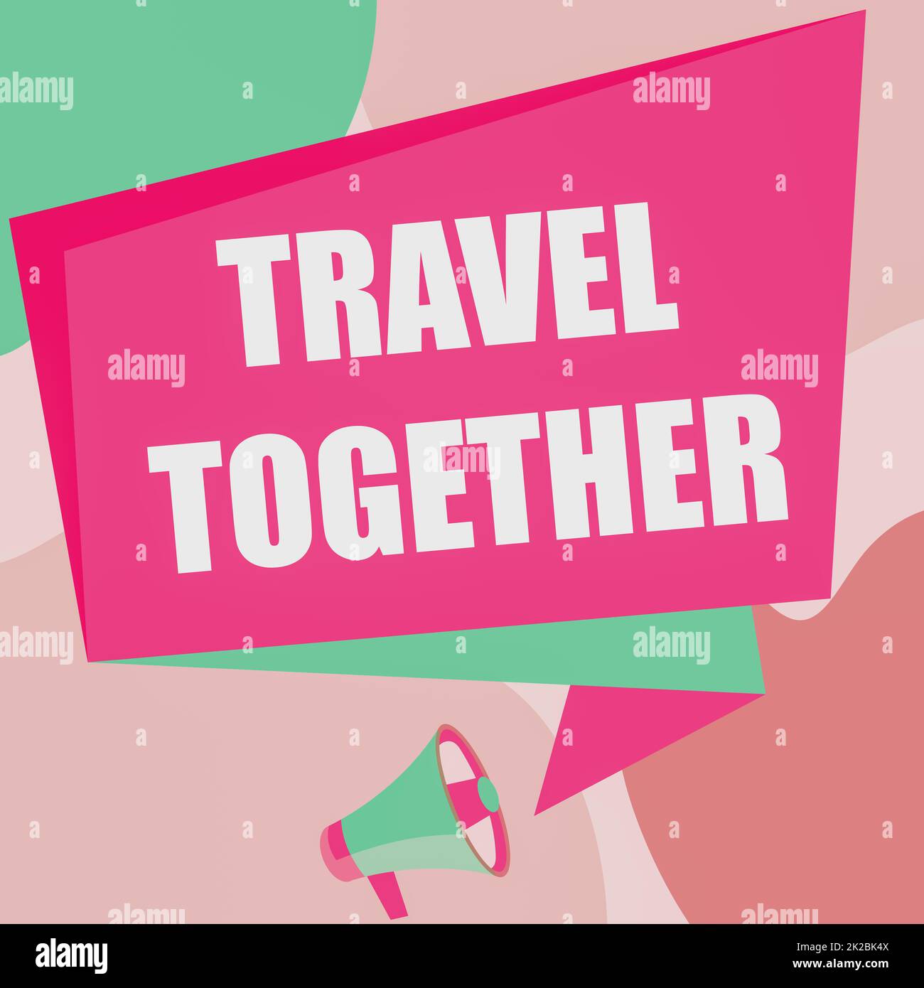 Text showing inspiration Travel Together, Business concept going to the ...