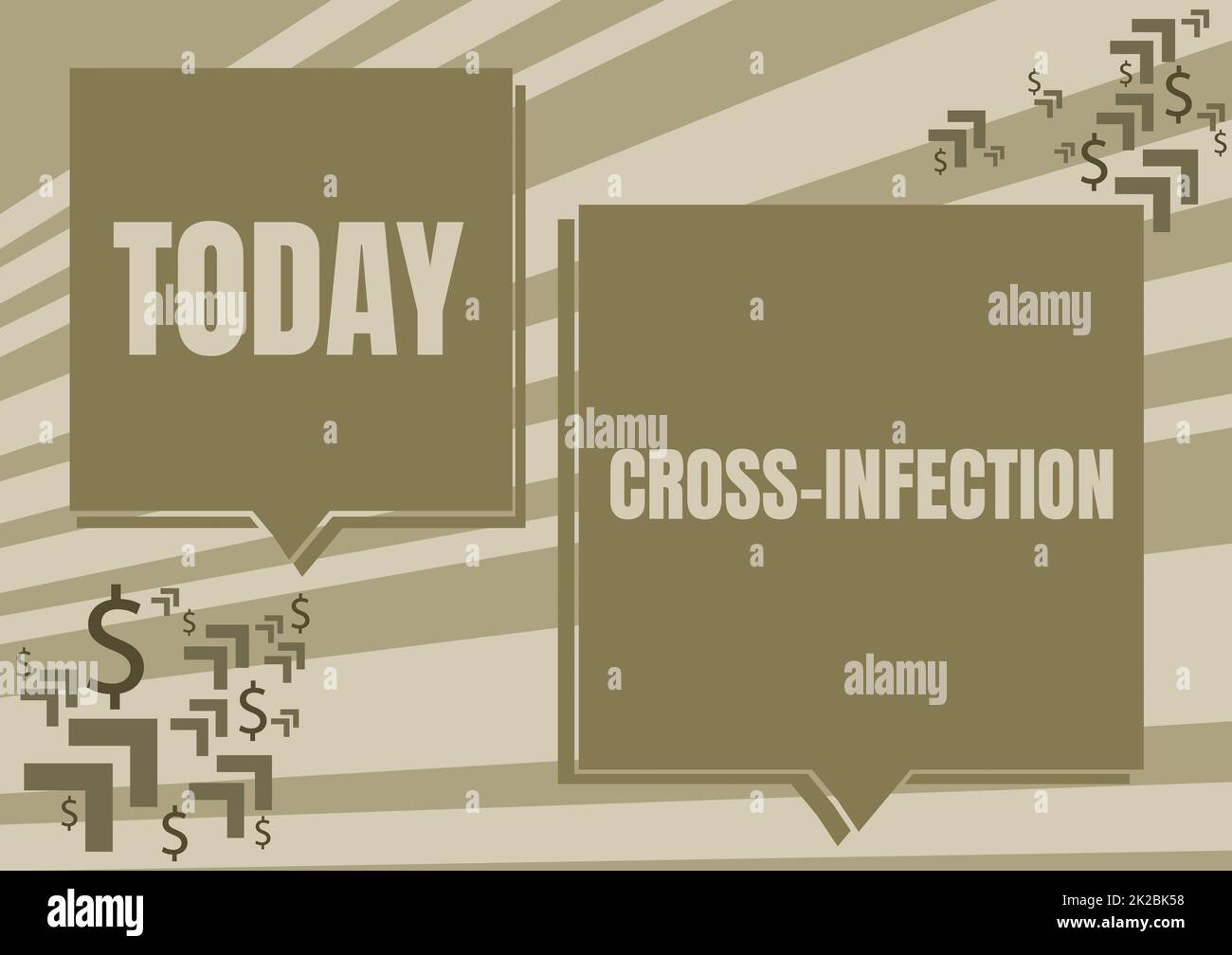 Sign displaying Cross Infection, Business overview diseasecausing ...