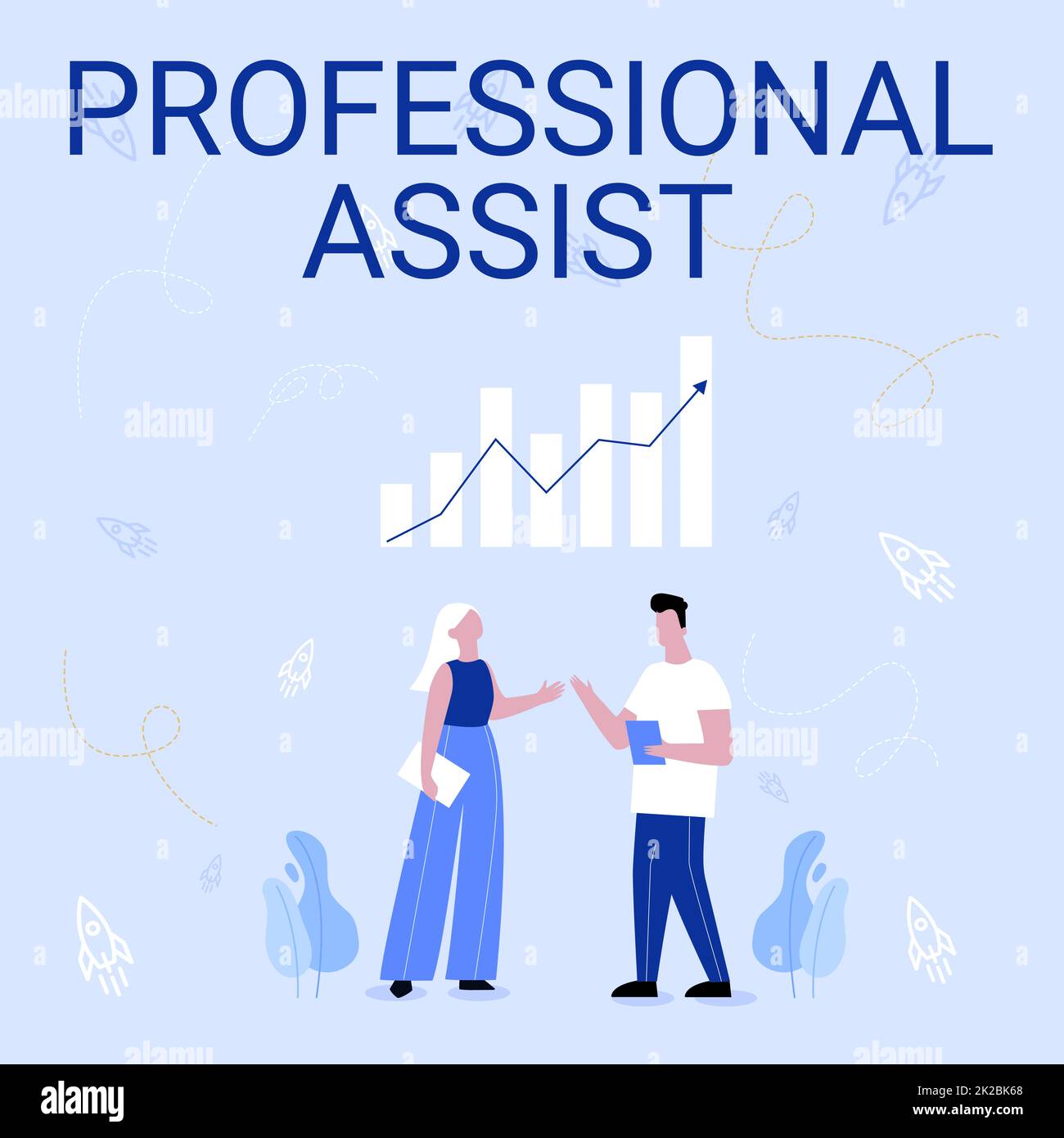 Text caption presenting Professional Assist, Word Written on offer ...