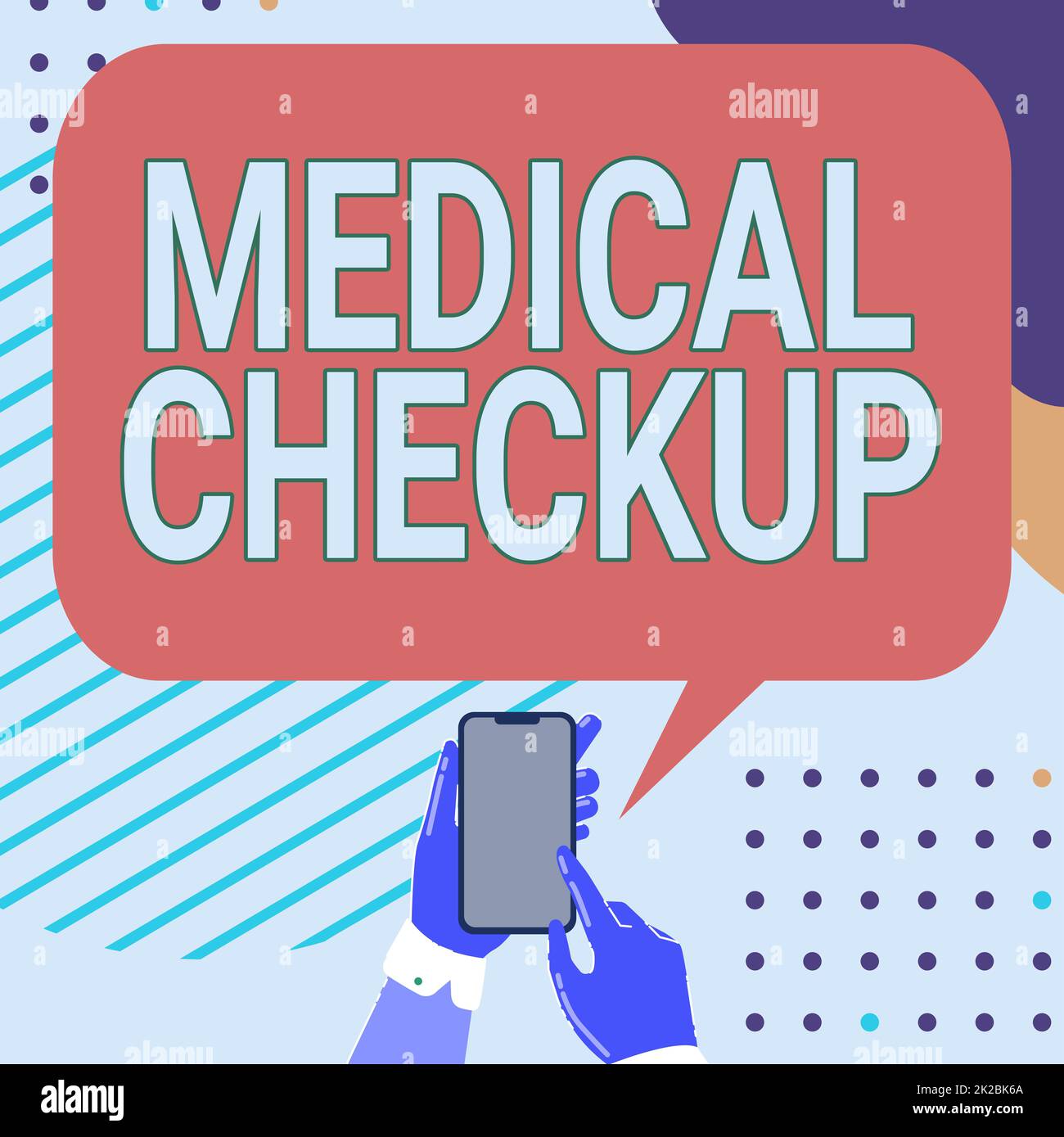 Conceptual caption Medical Checkup, Word Written on medical examination ...