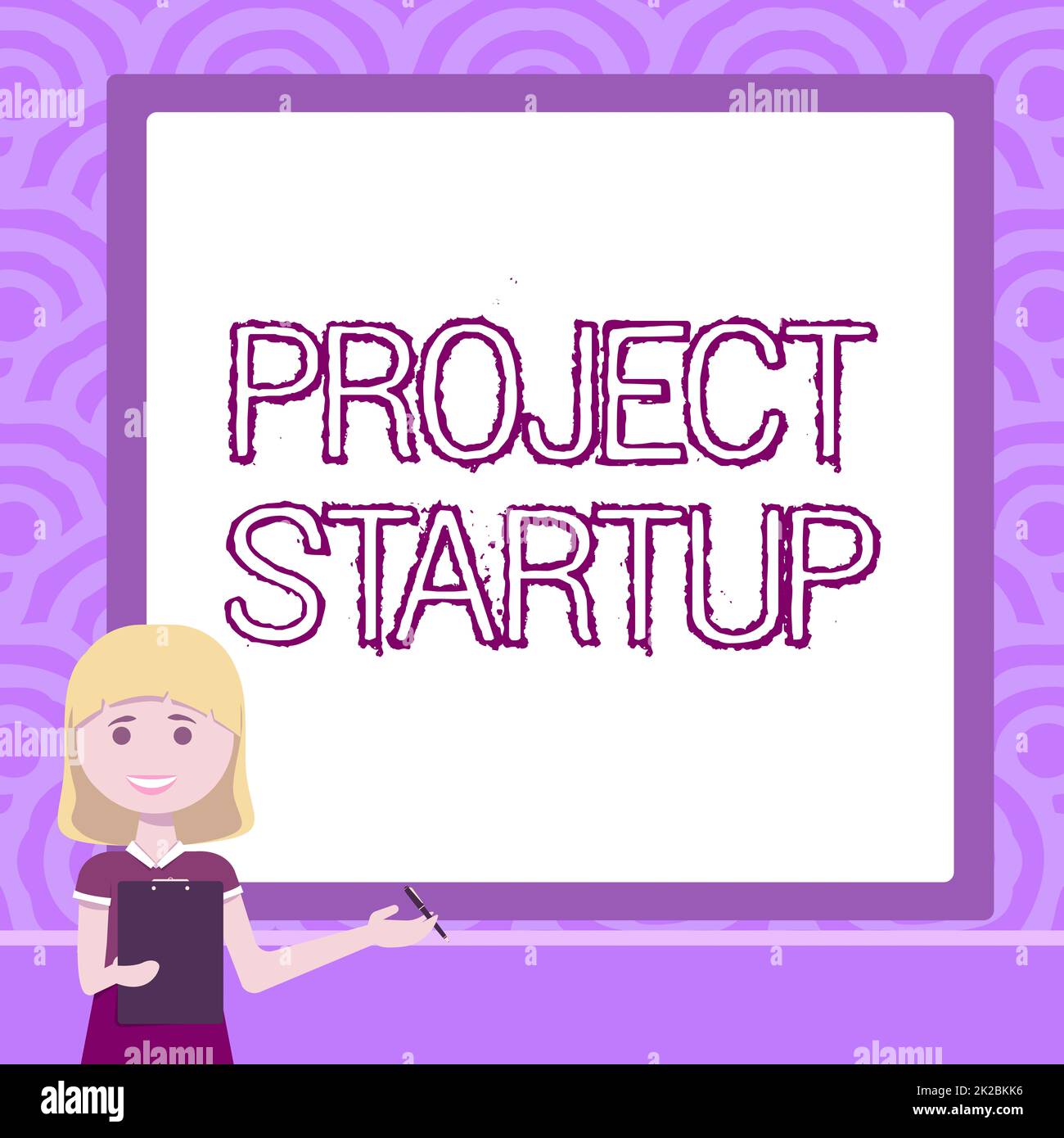 Handwriting text Project Startup, Word Written on a project done on the ...