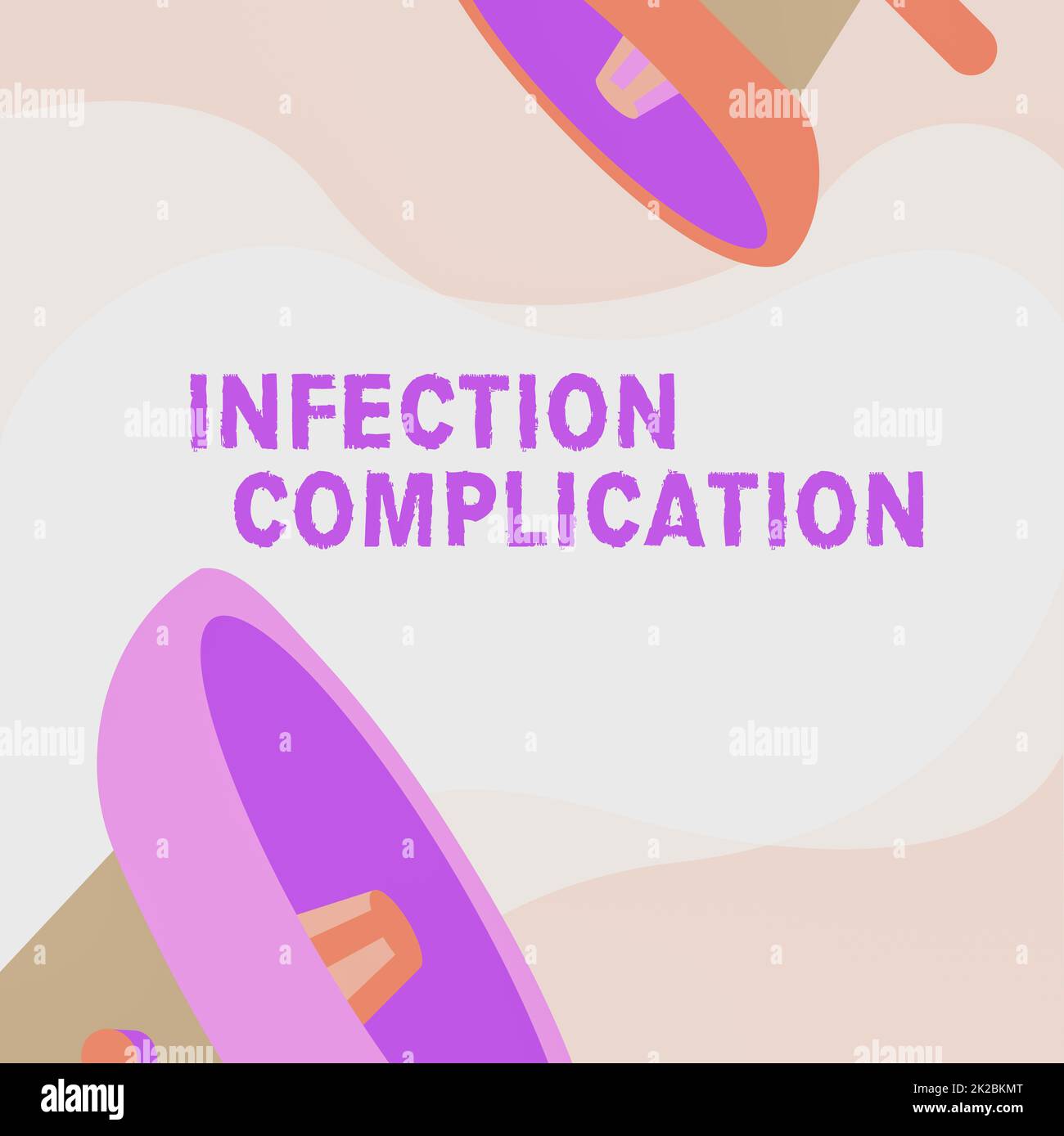 Text showing inspiration Infection Complication, Business showcase ...