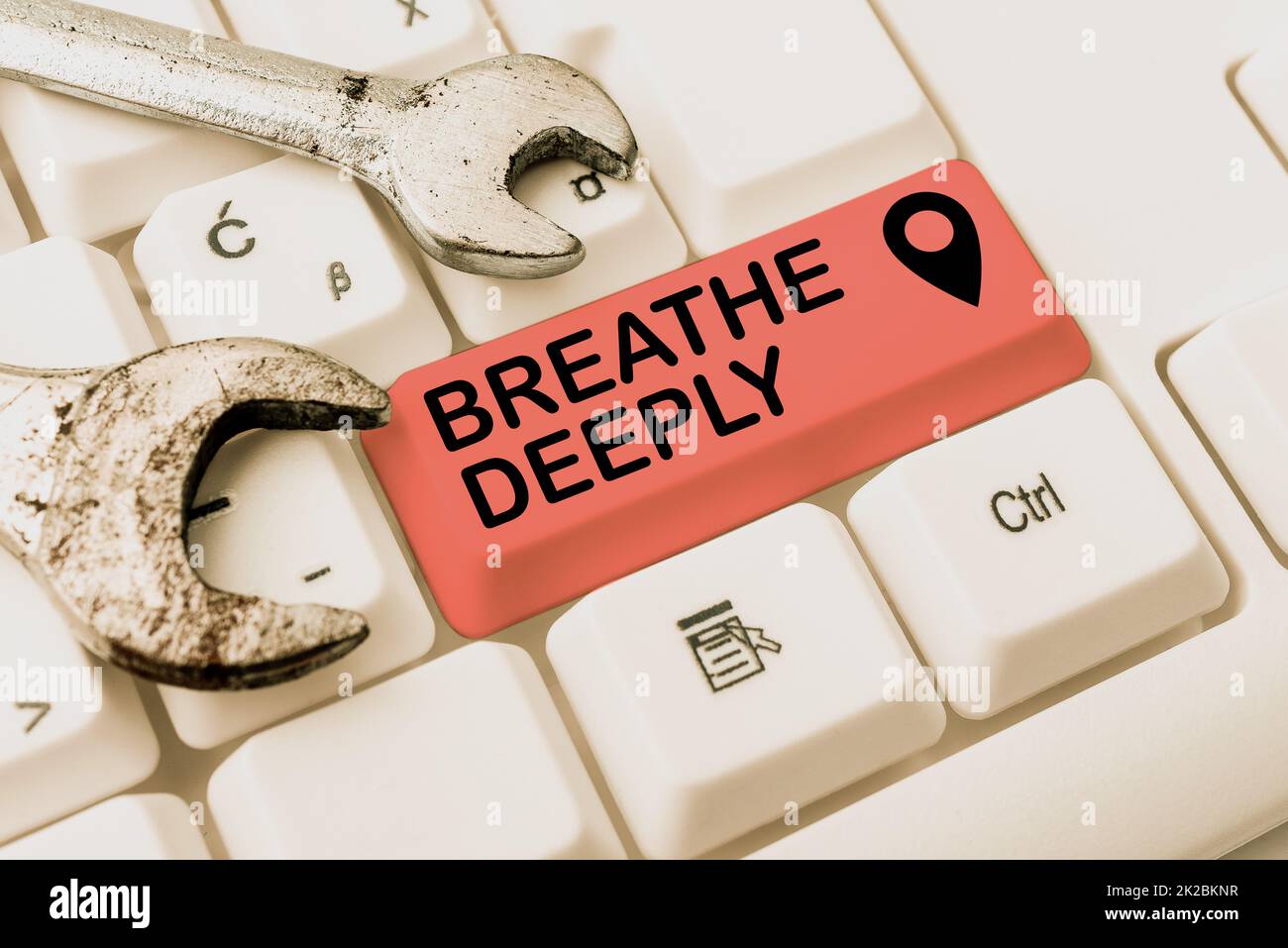 Inspiration showing sign Breathe Deeply. Internet Concept to take a lot ...