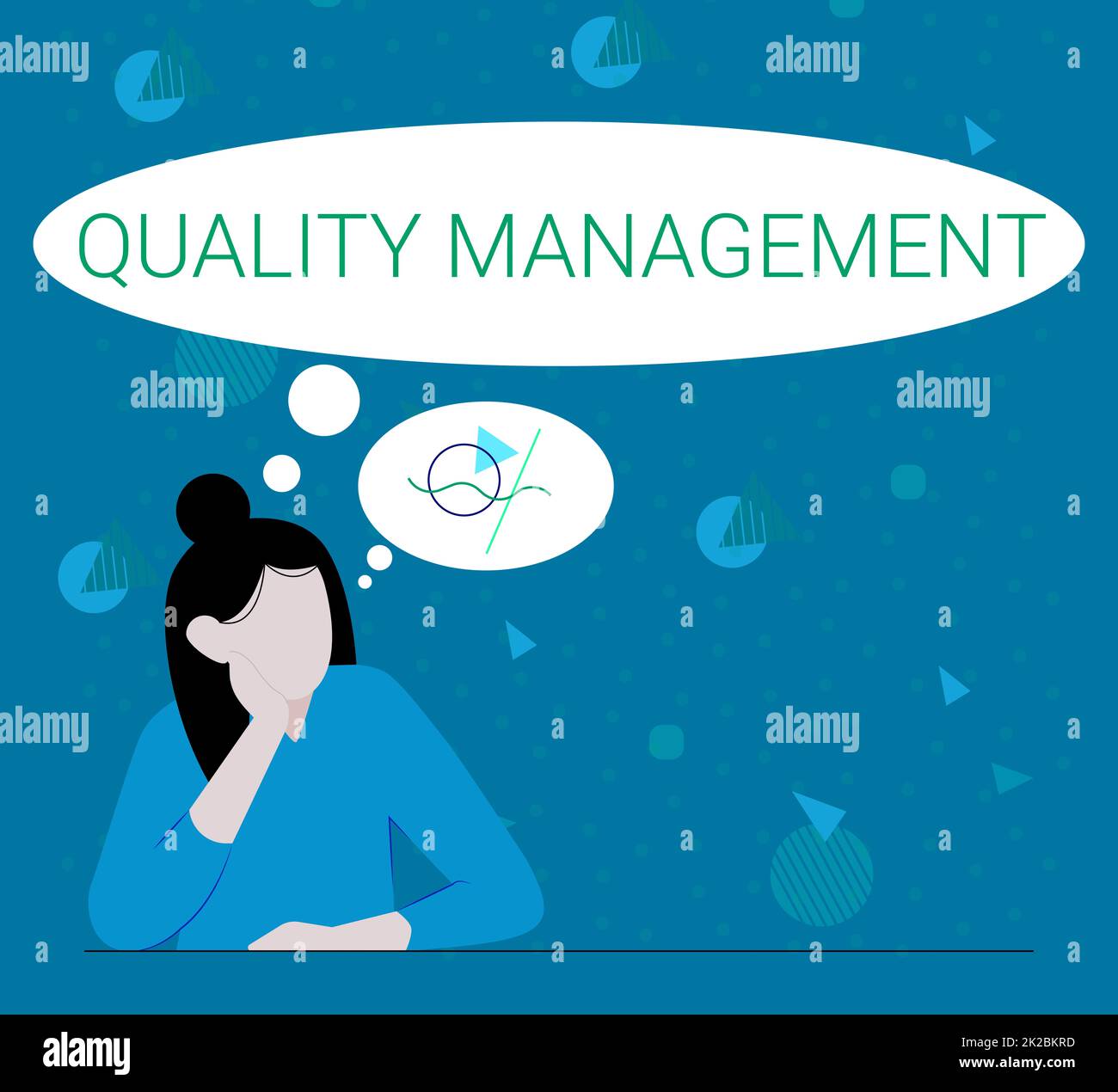 Text caption presenting Quality Management. Word for Maintain ...