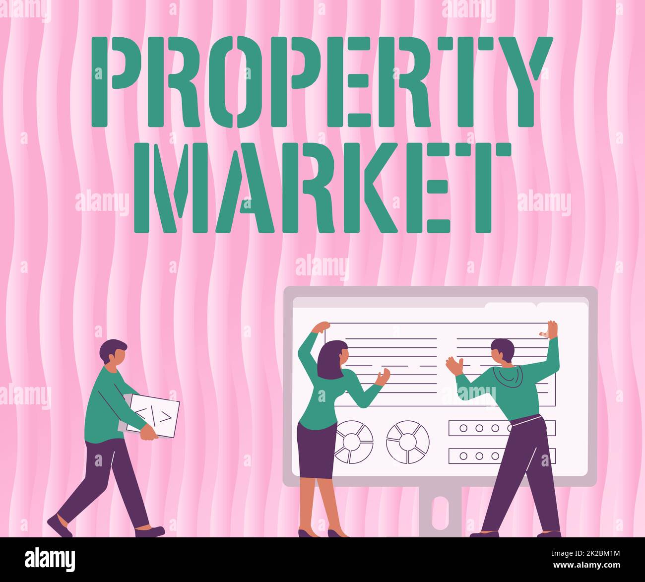 Text caption presenting Property Market. Business idea the buying and ...