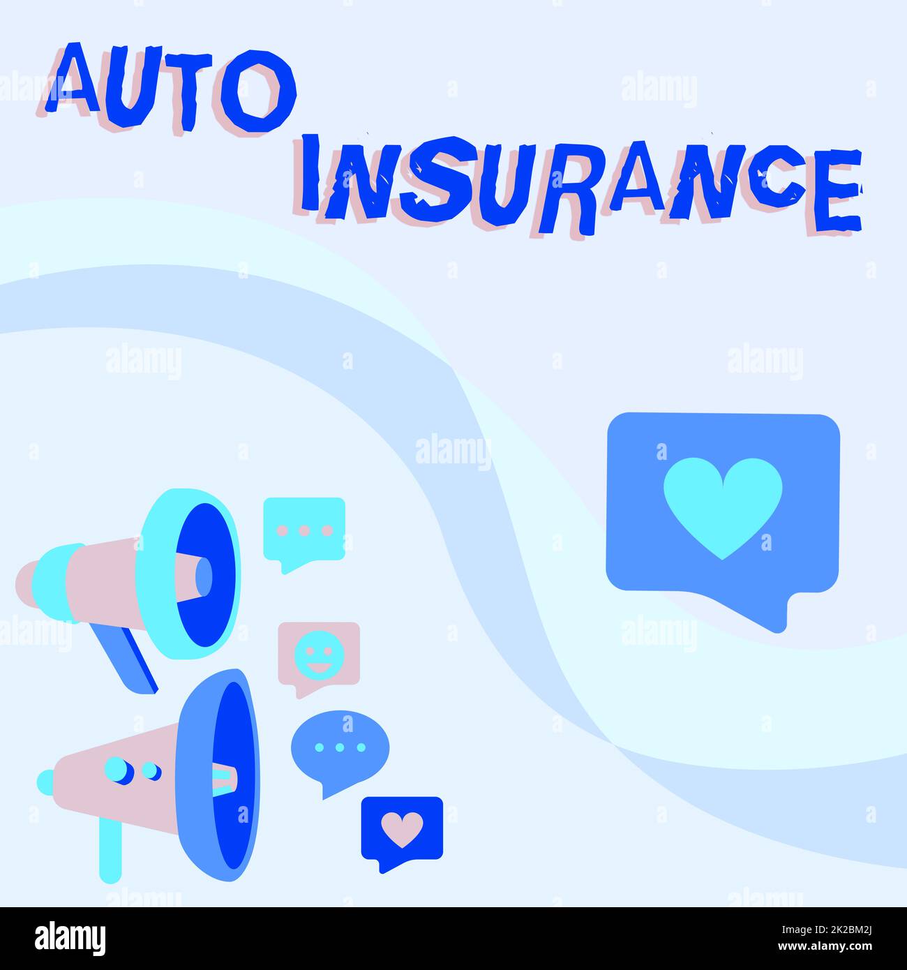 Handwriting text Auto Insurance. Business showcase Protection against ...