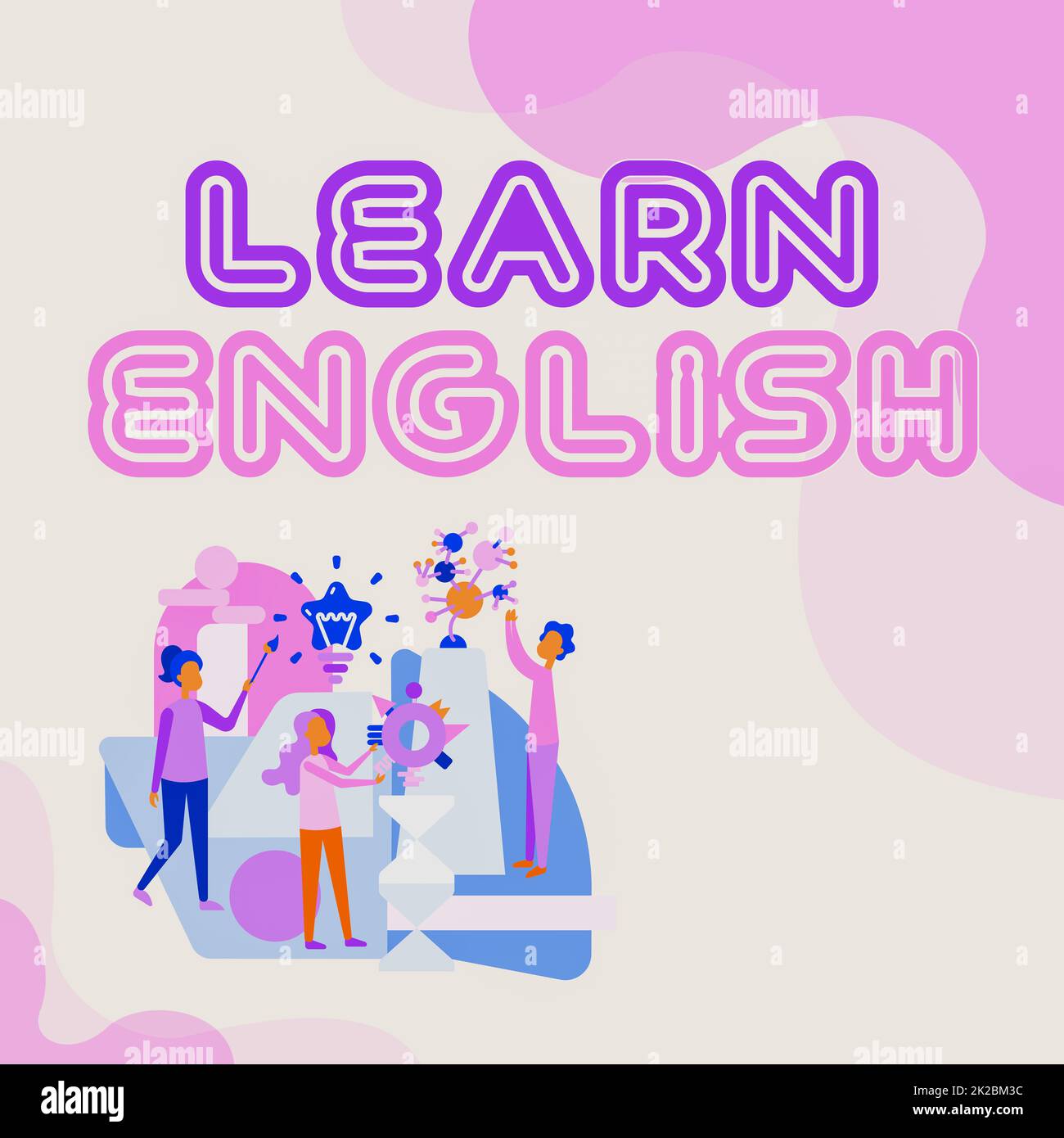 Handwriting text Learn English. Business idea Universal Language Easy ... Handwriting text Learn English. Business idea Universal Language Easy ...