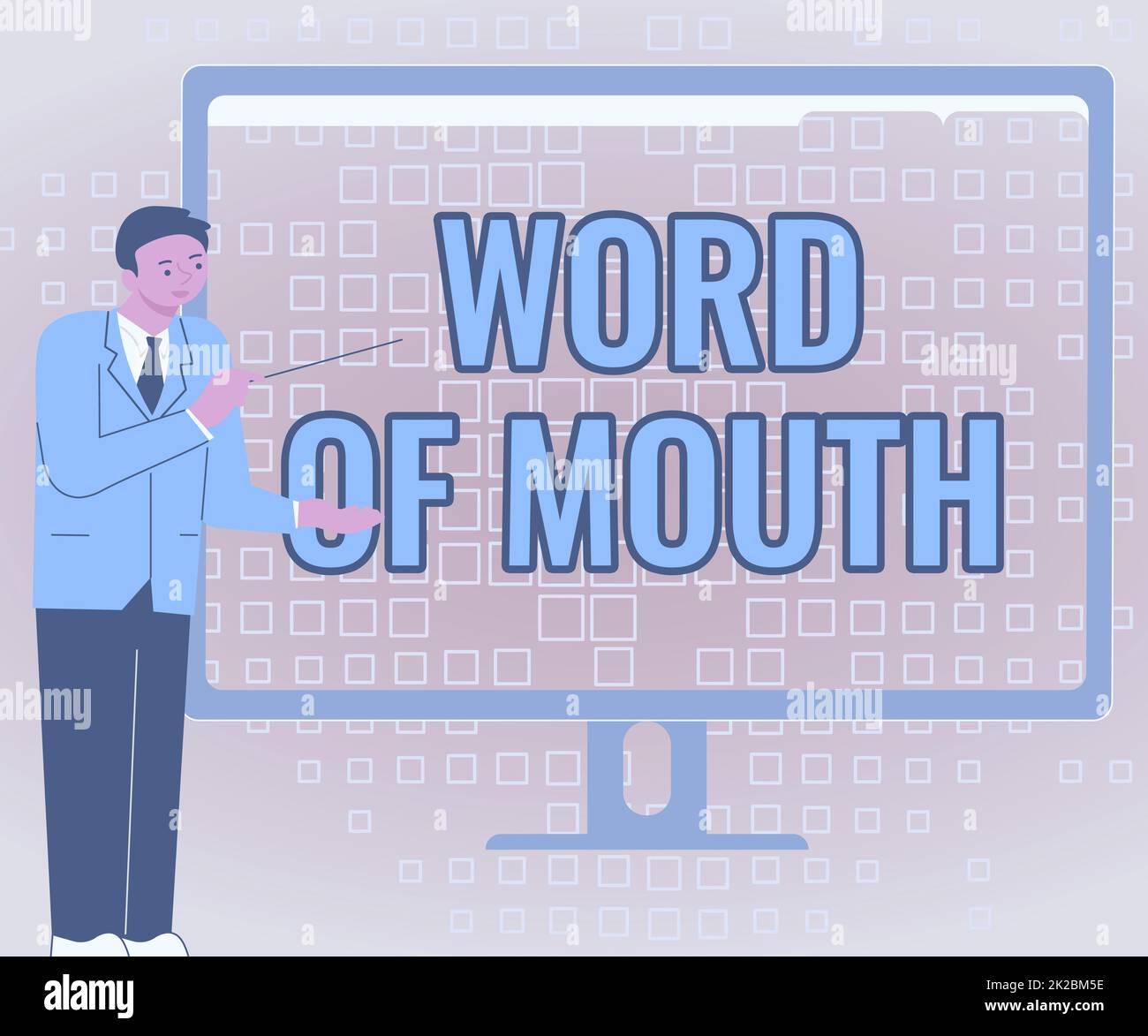 Hand writing sign Word Of Mouth. Word Written on Word Of Mouth ...