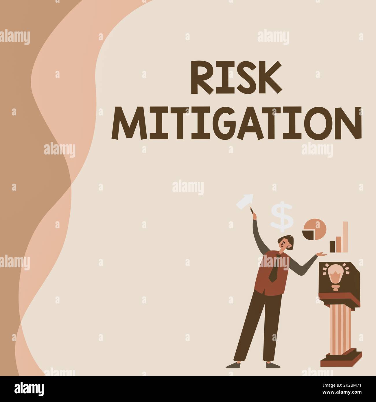 Inspiration Showing Sign Risk Mitigation Concept Meaning Strategy To