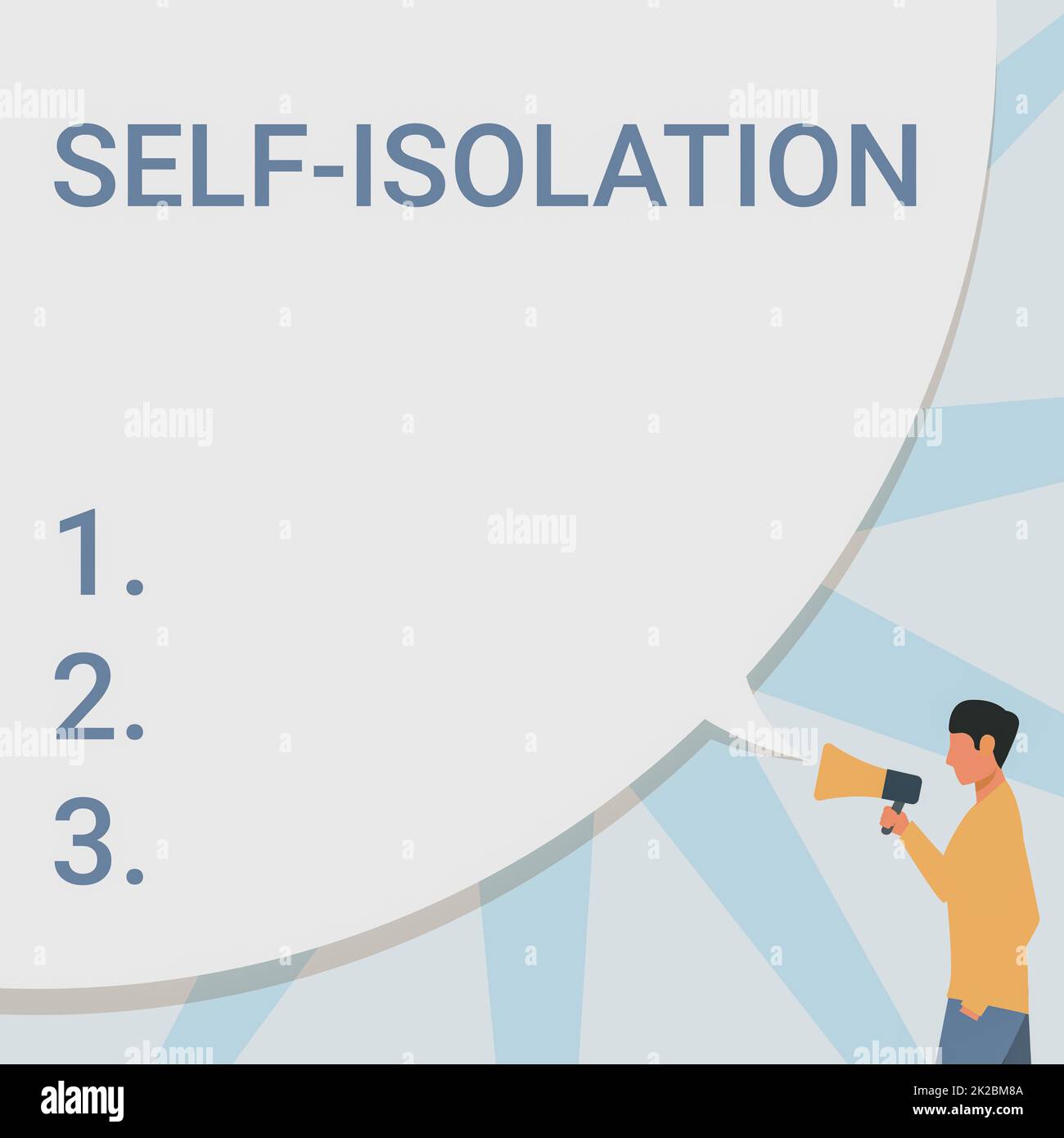 Writing displaying text Self Isolation. Business overview promoting ...