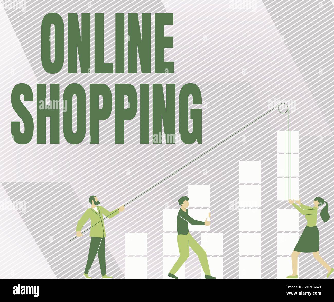 Conceptual caption Online Shopping. Business concept allows consumers ...