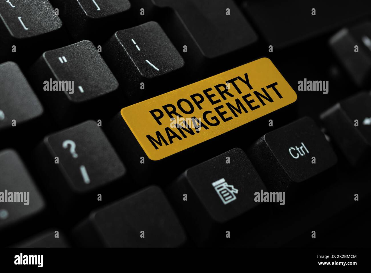 Writing displaying text Property Management. Concept meaning the ...