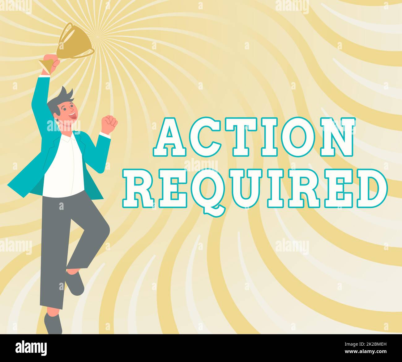 Sign displaying Action Required. Business idea Regard an action from ...