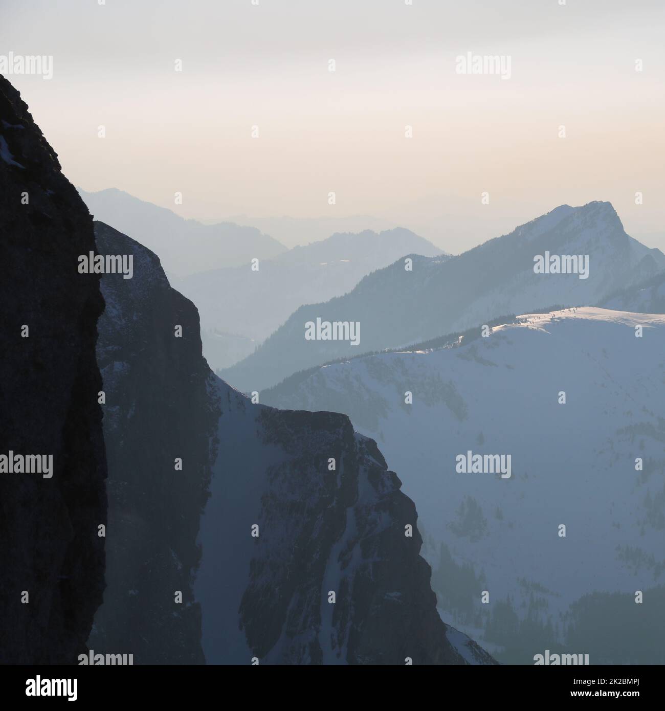 Mountain ranges seen from Mount Pilatus, Lucerne Stock Photo - Alamy