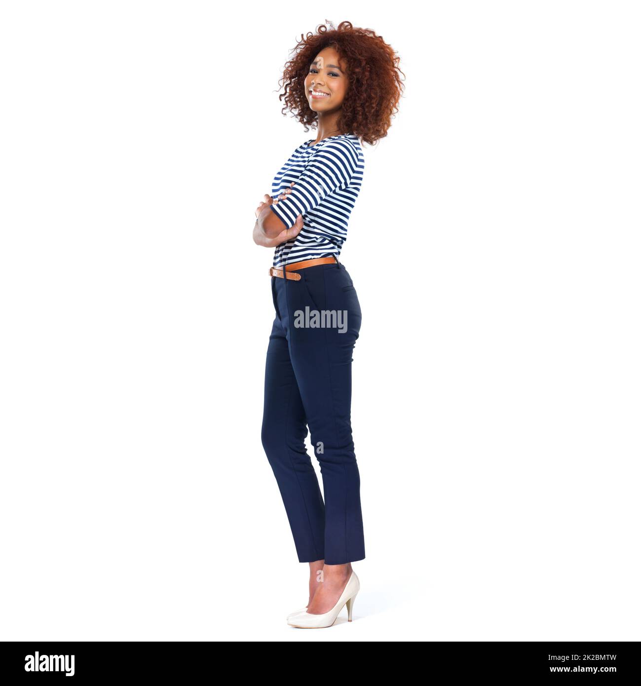 Confident and carefree. Full-length portrait of a beautiful young woman ... Confident and carefree. Full-length portrait of a beautiful young woman ...
