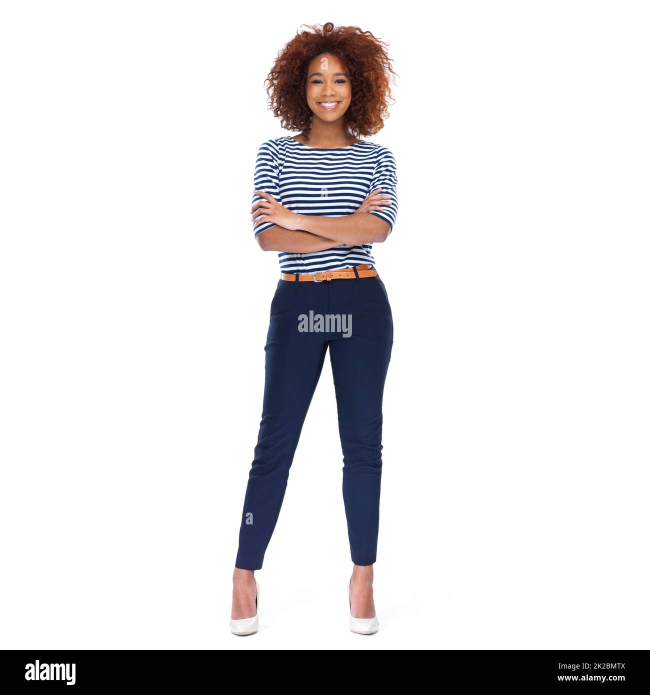 Stunning in any style. Full-length portrait of a beautiful young woman ...
