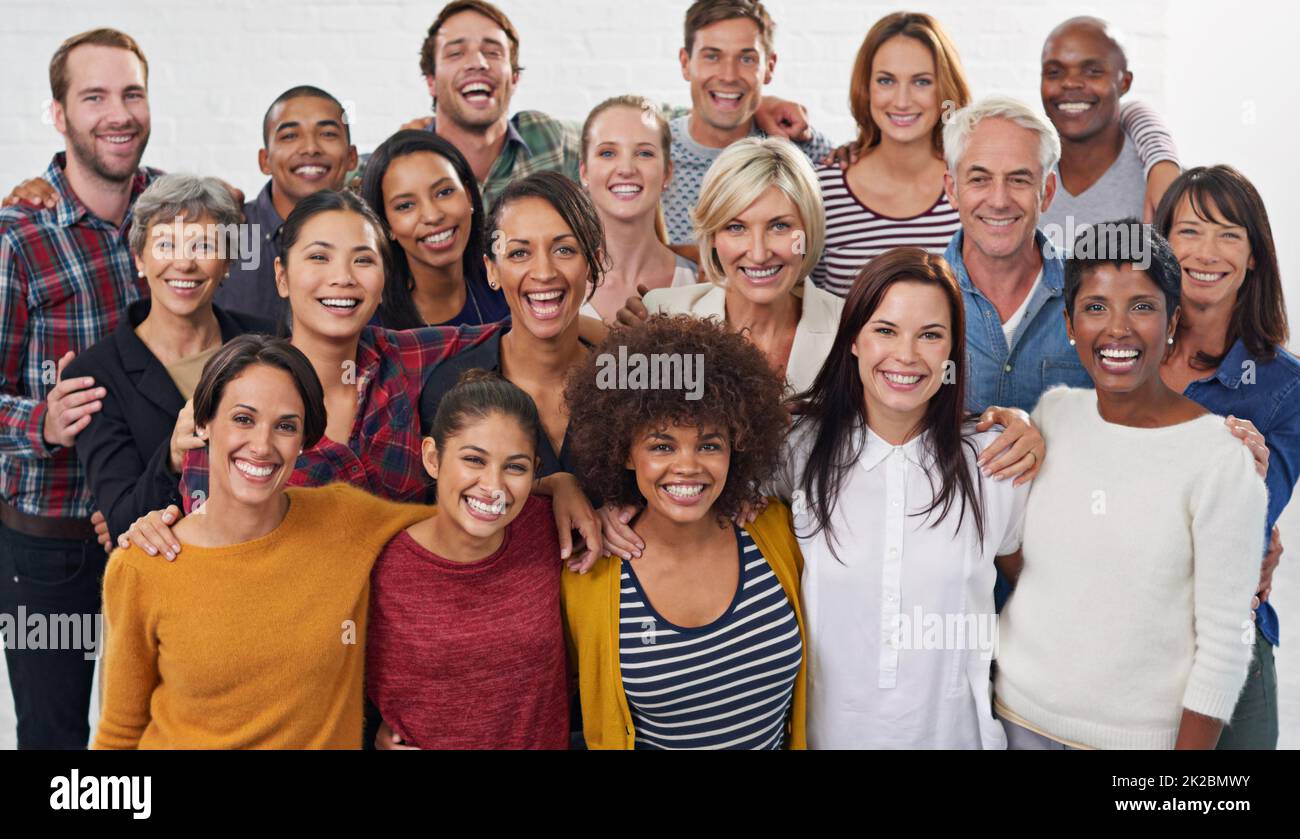 In union there is strength. A group of colleagues together Stock Photo ...