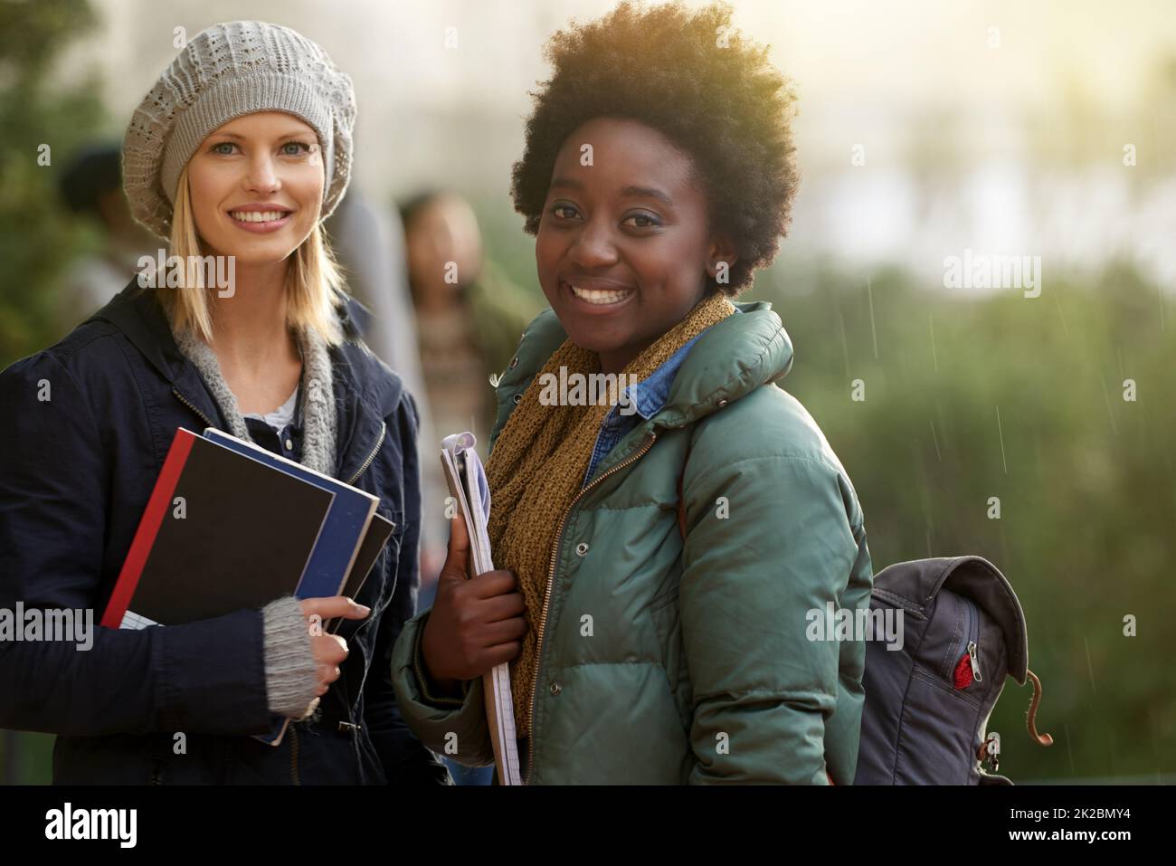 College students on way to class hi-res stock photography and images ...