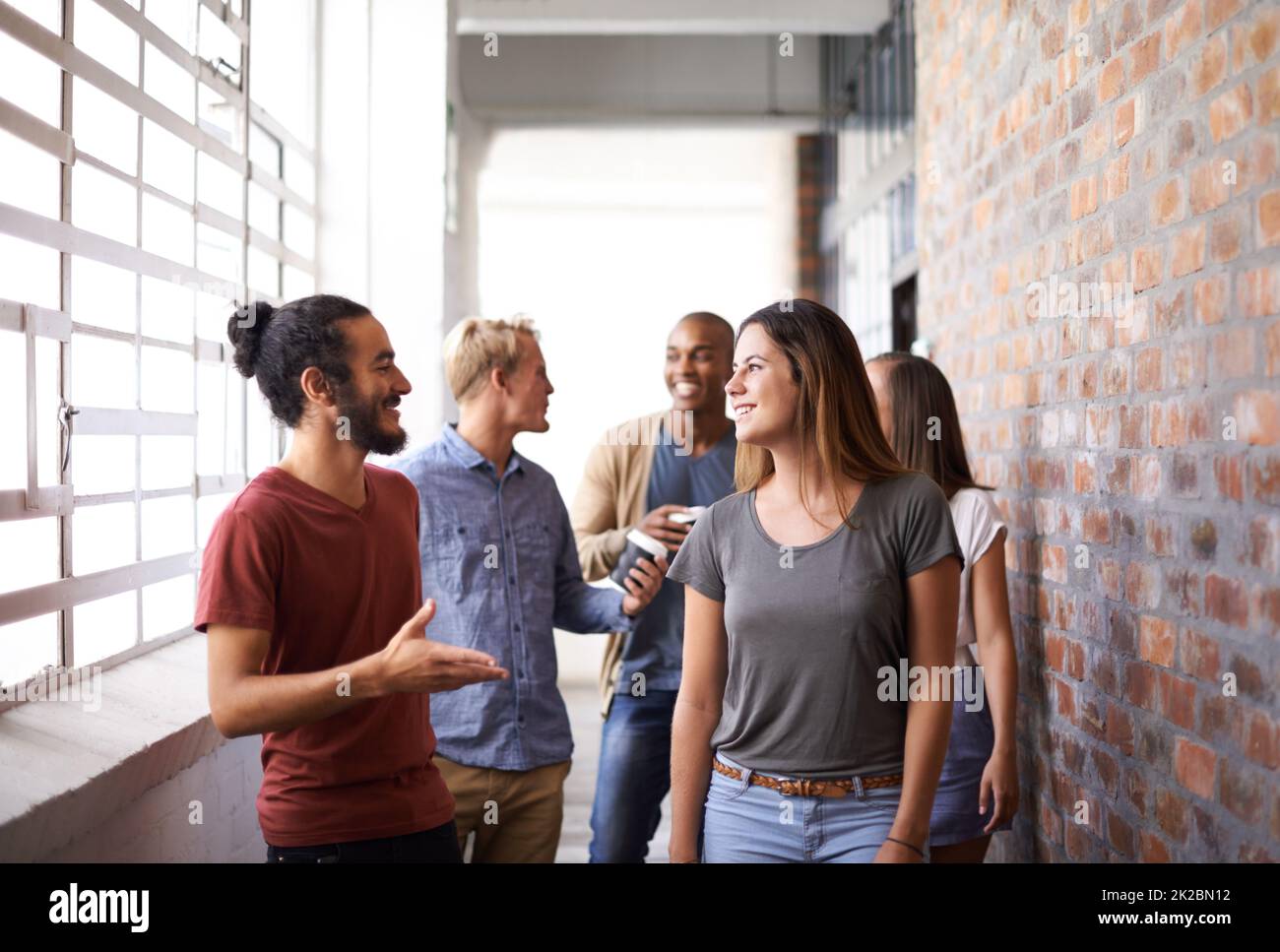 Group of diverse people talking hi-res stock photography and images - Alamy