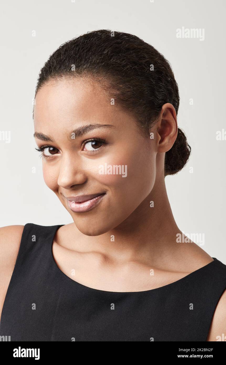 Happiness And Confidence In One Shot Closeup Portrait Of An Attractive