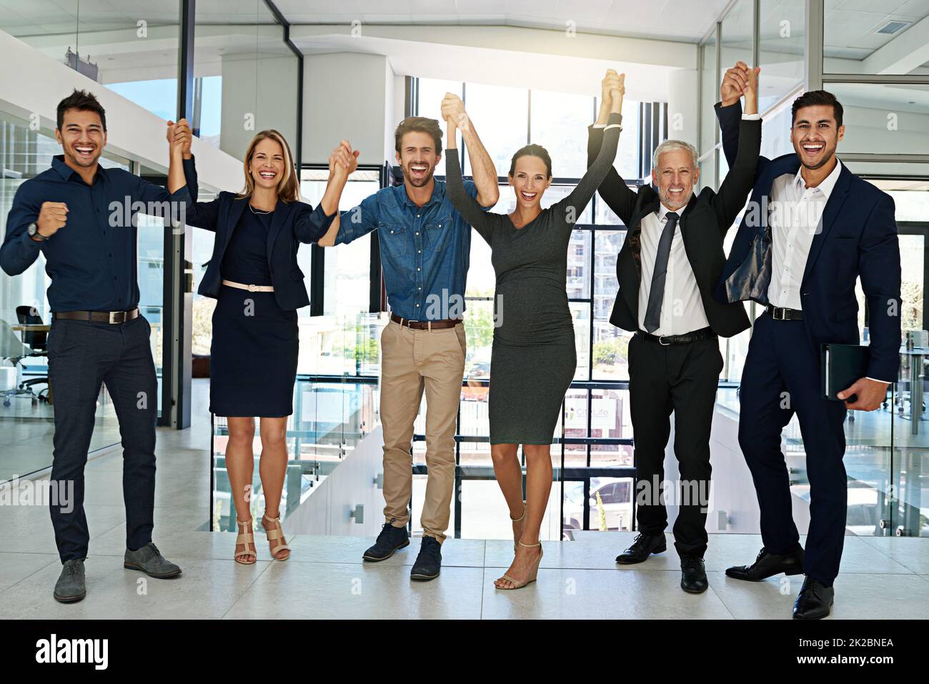 Celebrating success office team hi-res stock photography and images - Alamy