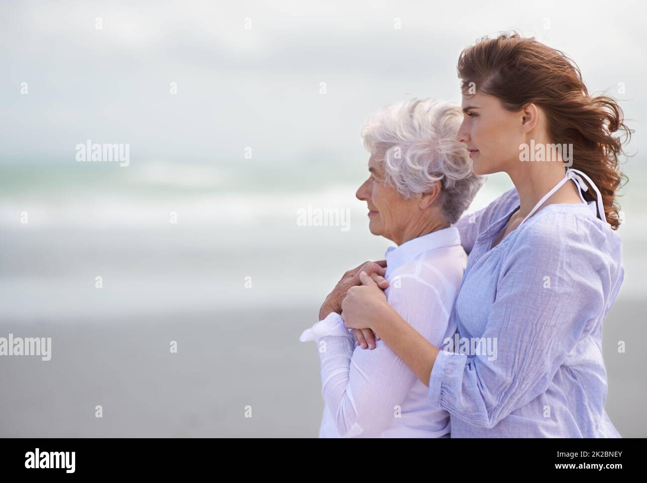 Looking back on their love-filled years together. Shot of a beautiful ...