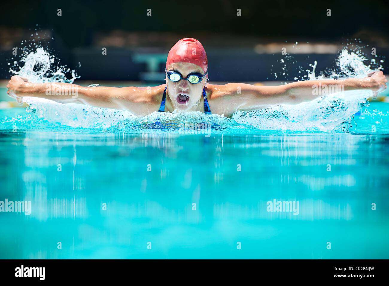 Swimmer doing butterfly hi-res stock photography and images - Alamy