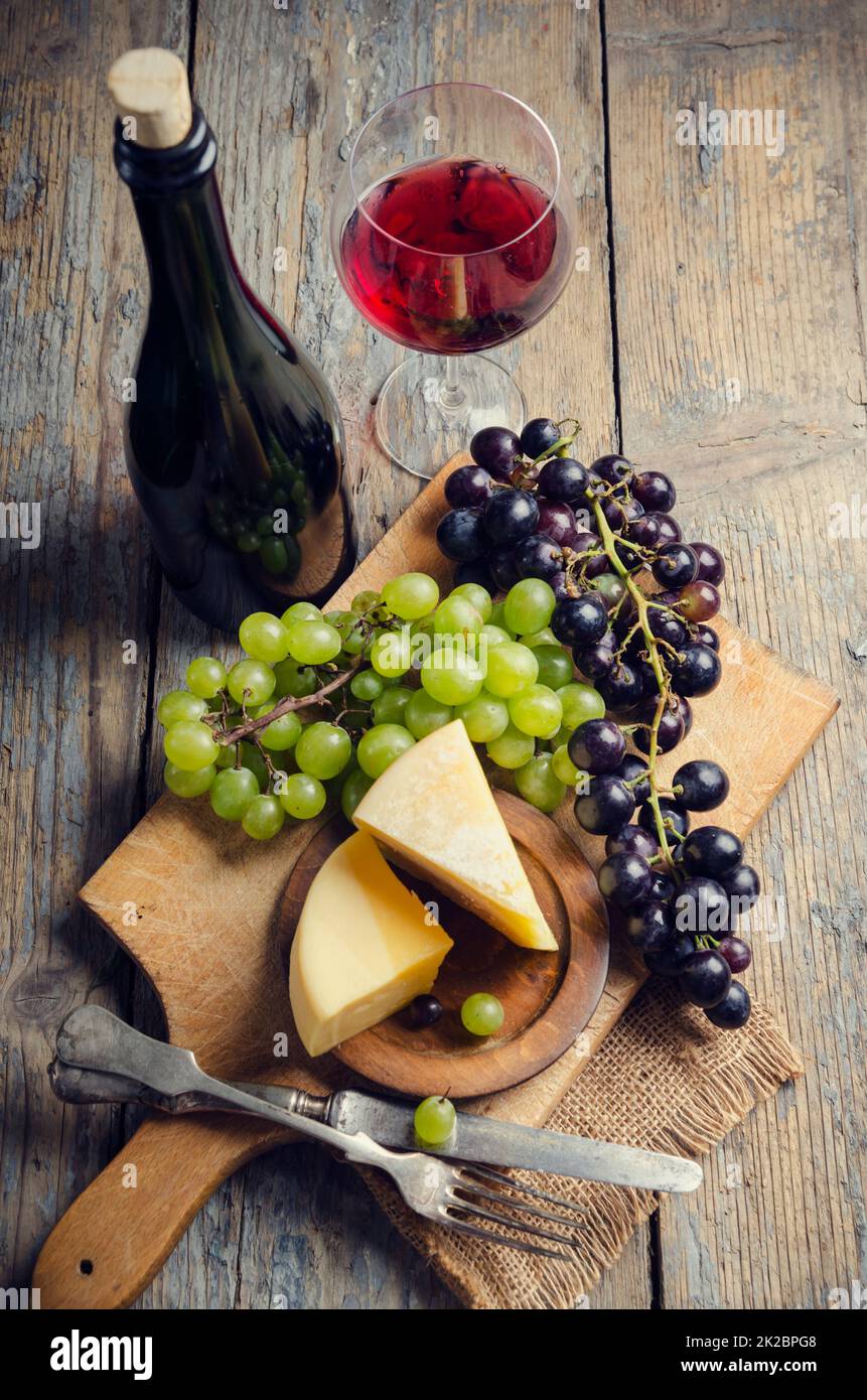 Wine and Cheese Stock Photo - Alamy