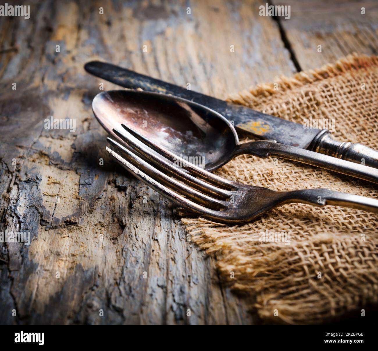 Silverware vintage hi-res stock photography and images - Alamy