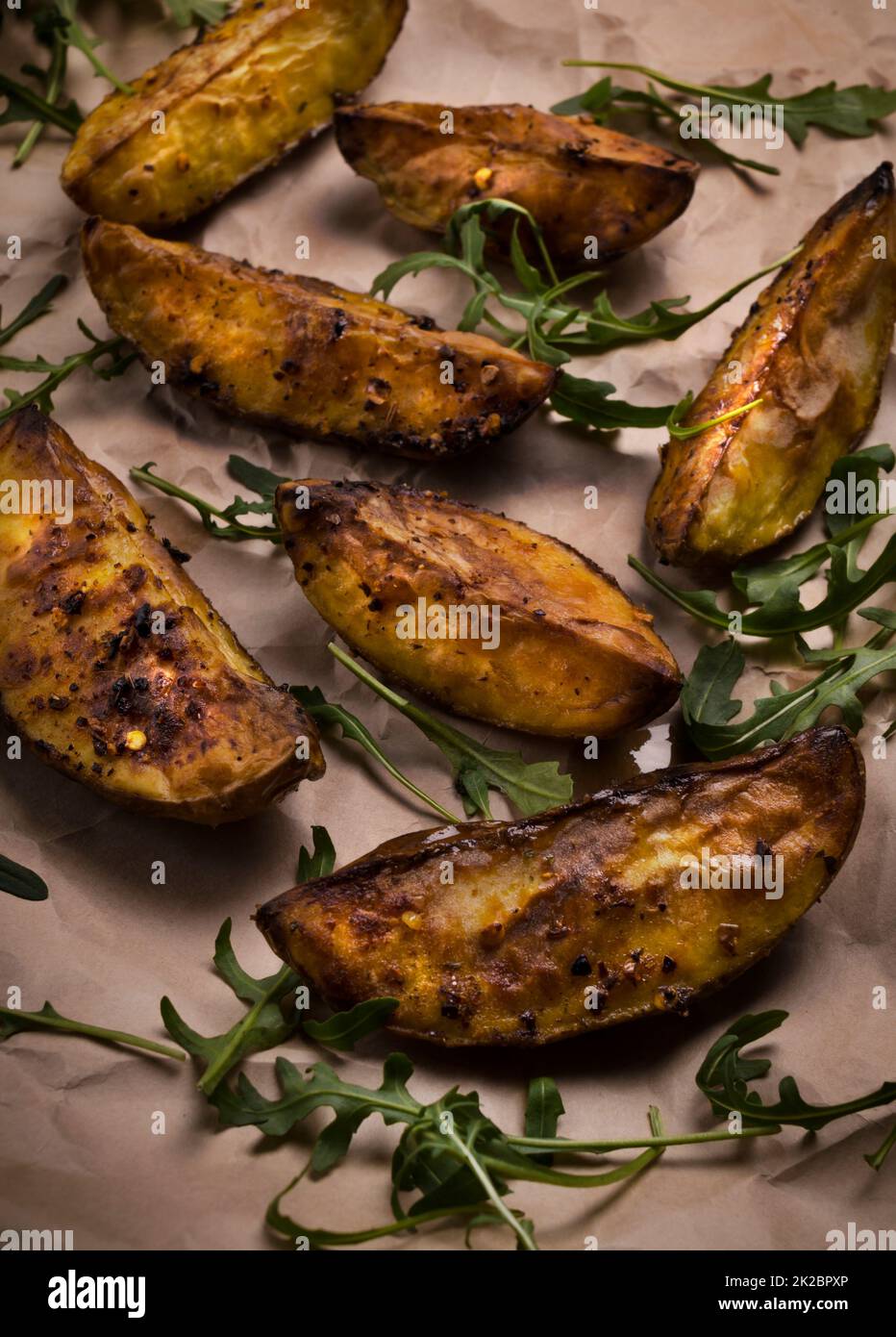 Fresh salad roasted potatoes hi-res stock photography and images - Alamy