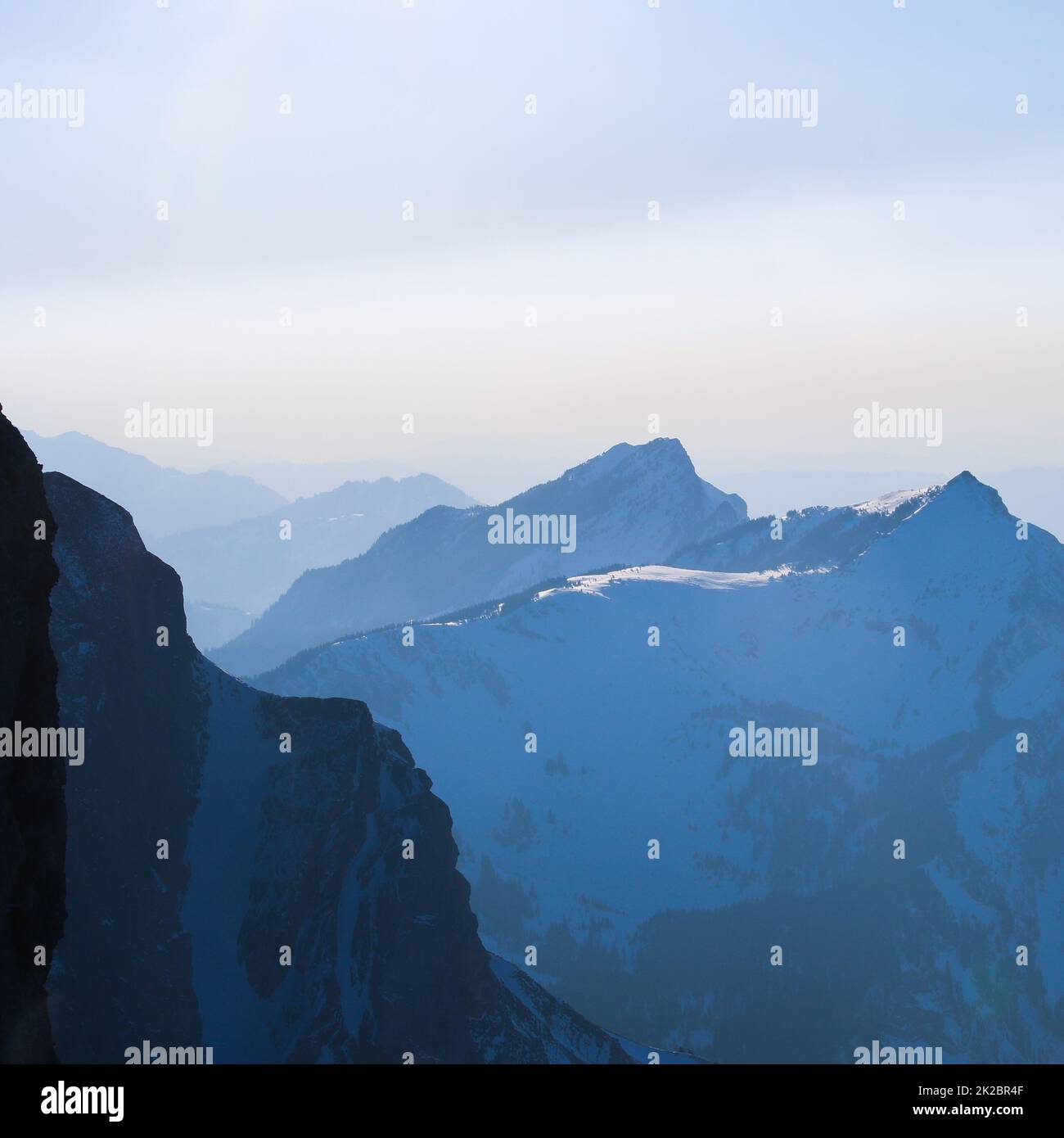 Mountain ranges seen from Mount Pilatus, Lucerne Stock Photo - Alamy