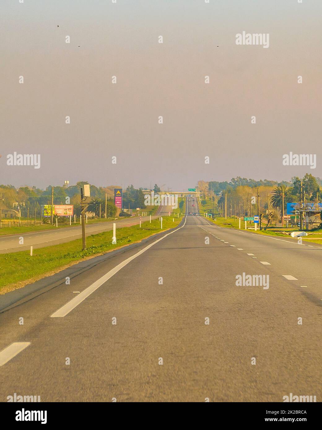 Highway Rural Landscape, Uruguay Stock Photo - Alamy