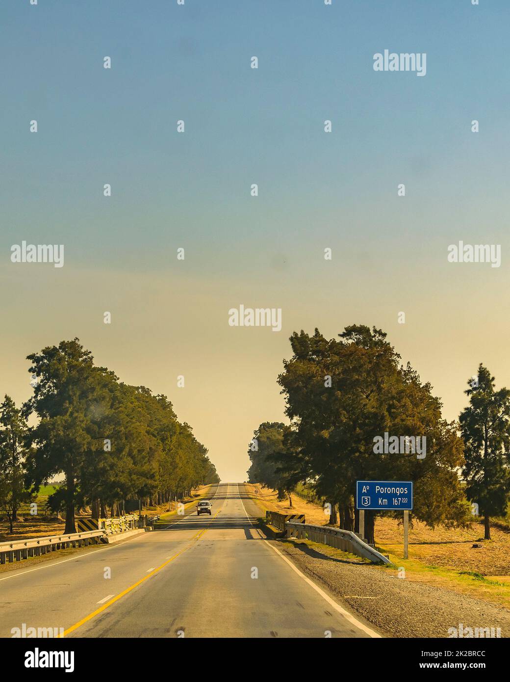 Highway Rural Landscape, Uruguay Stock Photo - Alamy