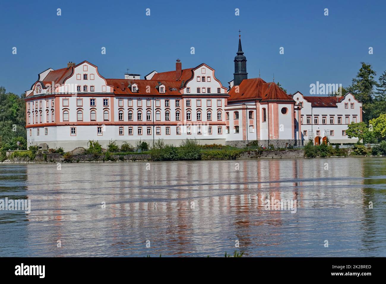 Bavaria, Lower Bavaria, Neuhaus Castle, Inn river, Passau country Stock ...