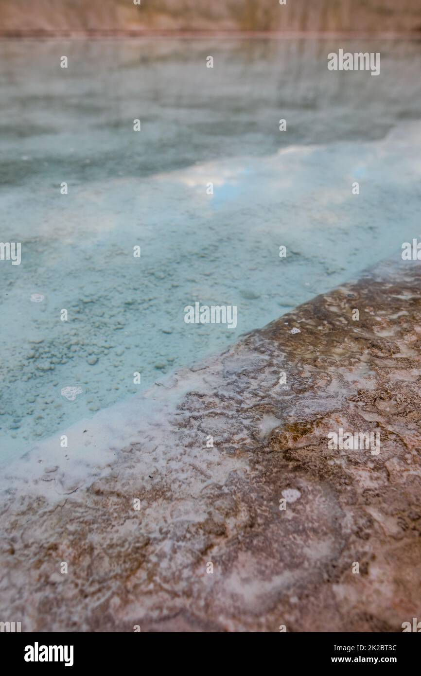 Travertine terraces in Pamukkale, Turkey Stock Photo - Alamy