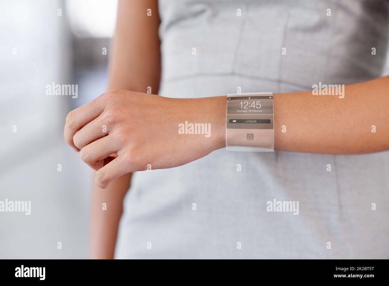 Wearing a smartwatch hi-res stock photography and images - Alamy