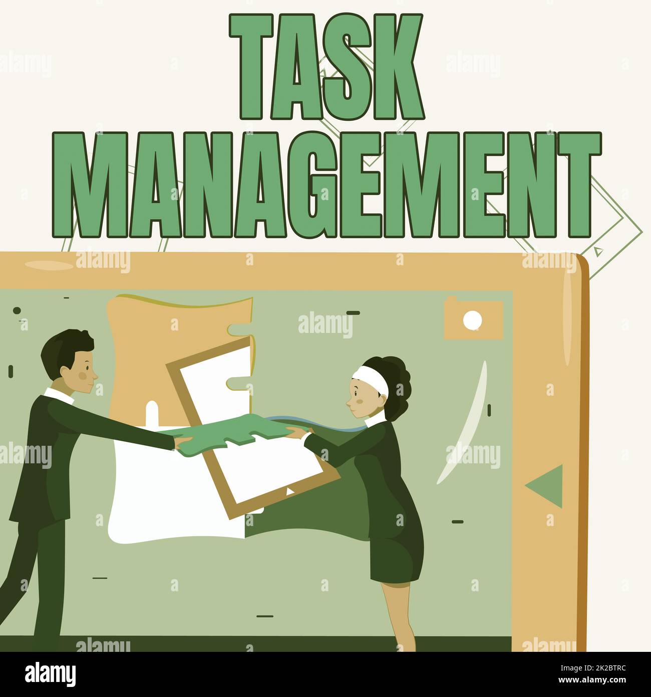 Writing Displaying Text Task Management Word Written On The Process Of Managing A Task Through