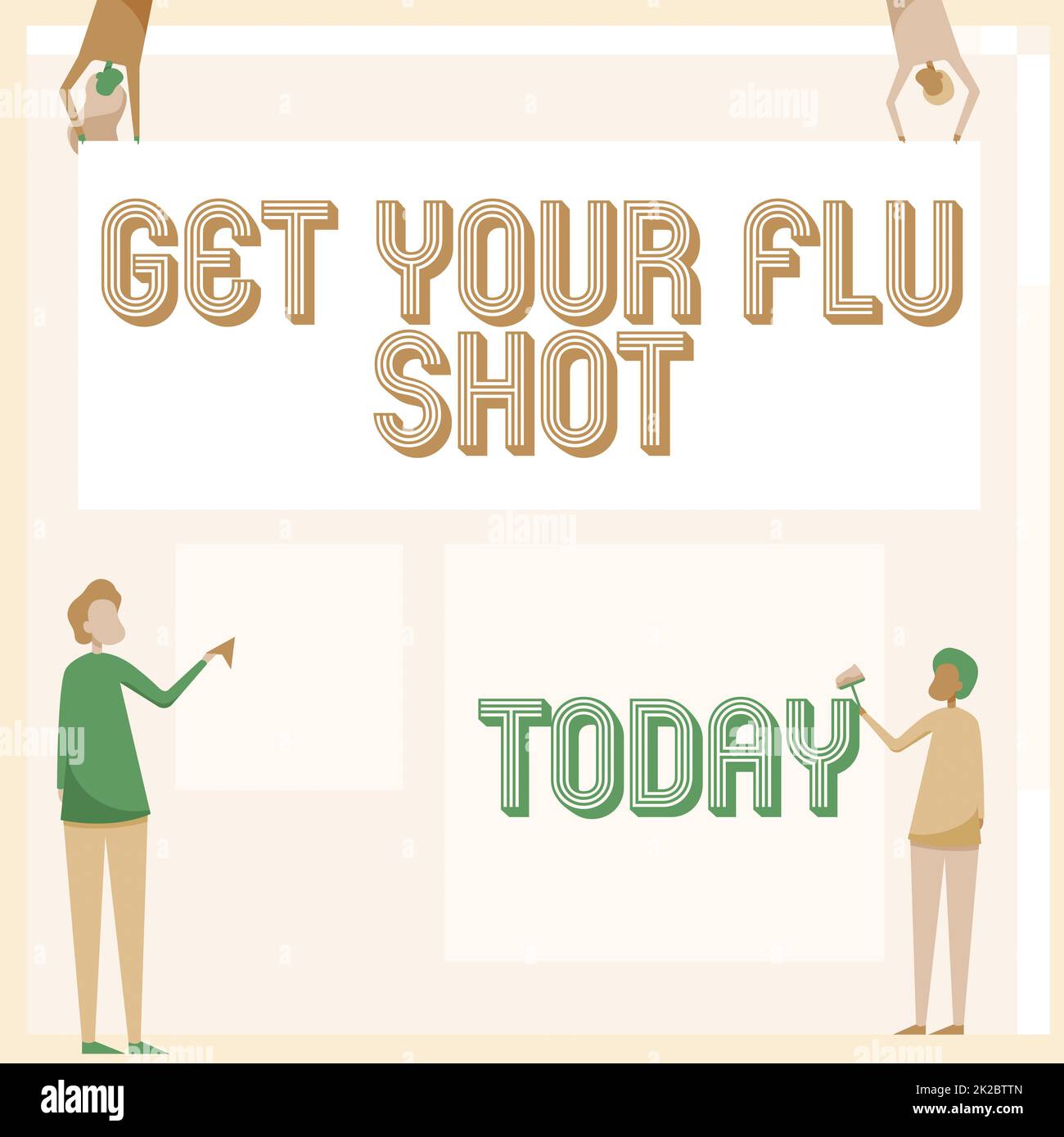 Hand writing sign Get Your Flu Shot. Business overview Acquire the ...