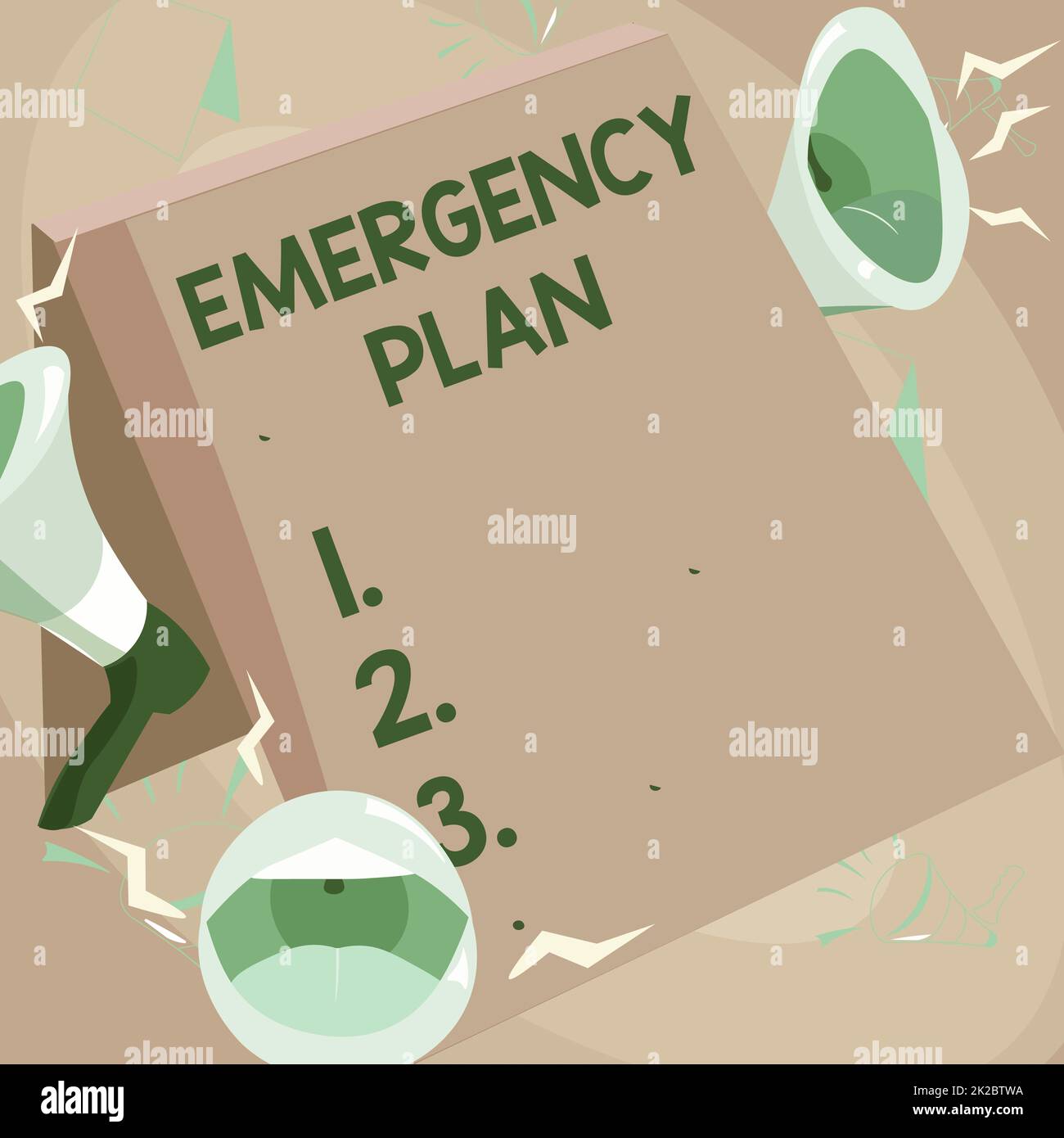 Writing displaying text Emergency Plan. Business approach Procedures ...