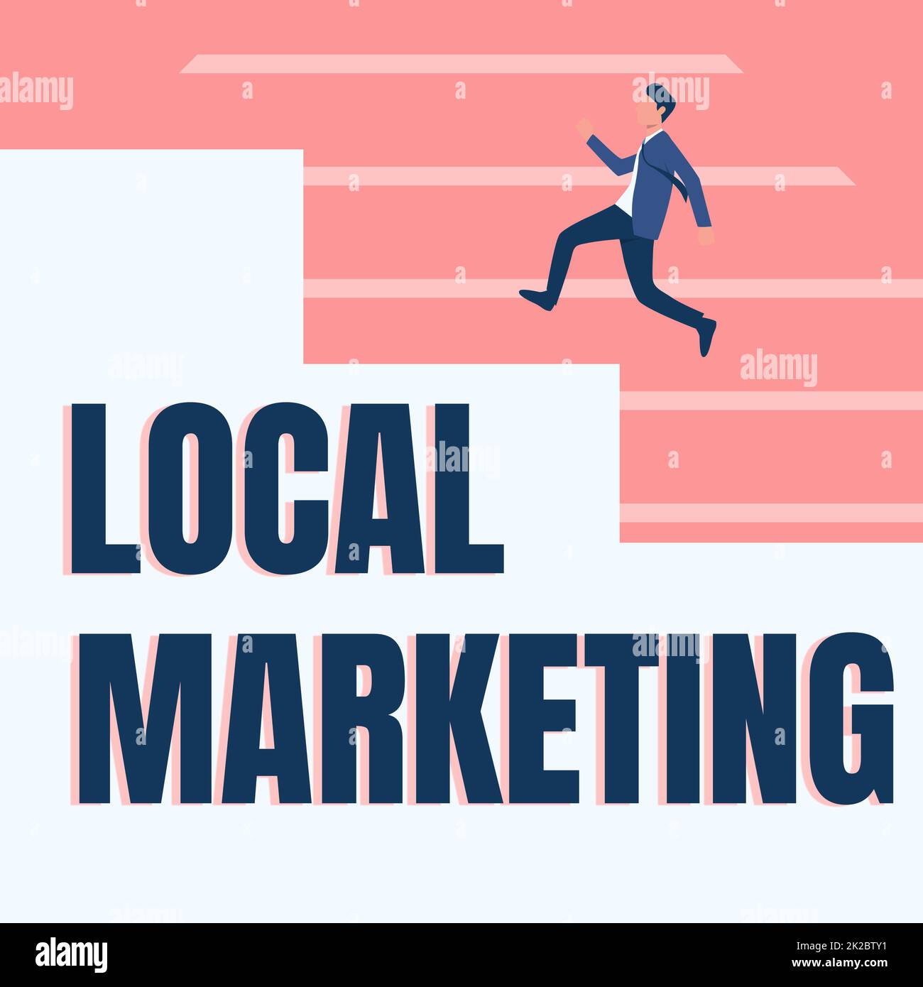 Sign displaying Local Marketing. Internet Concept A local business ...