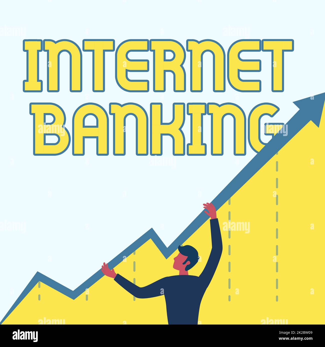 Conceptual caption Internet Banking. Internet Concept banking method ...