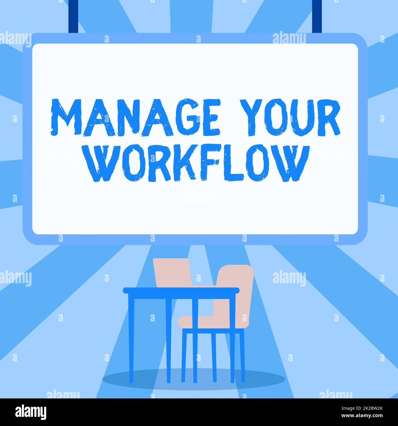 Handwriting text Manage Your Workflow. Business showcase Series of ...