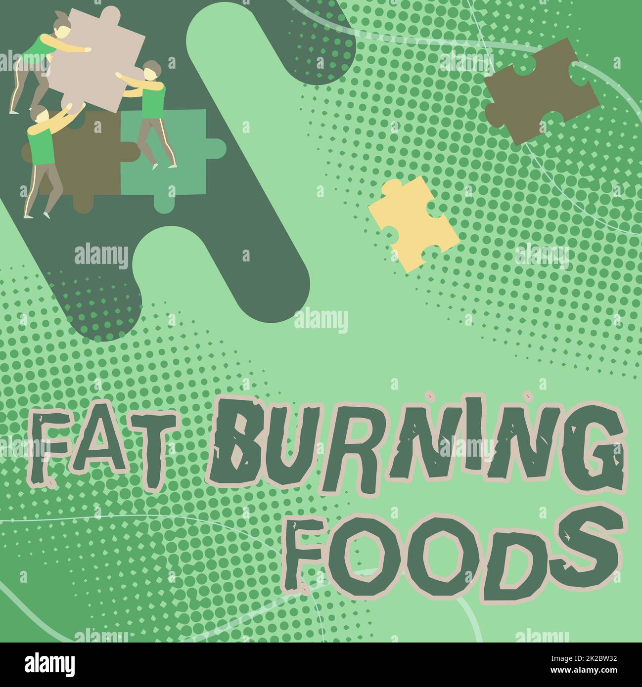 Conceptual caption Fat Burning Foods. Concept meaning Certain types of ...