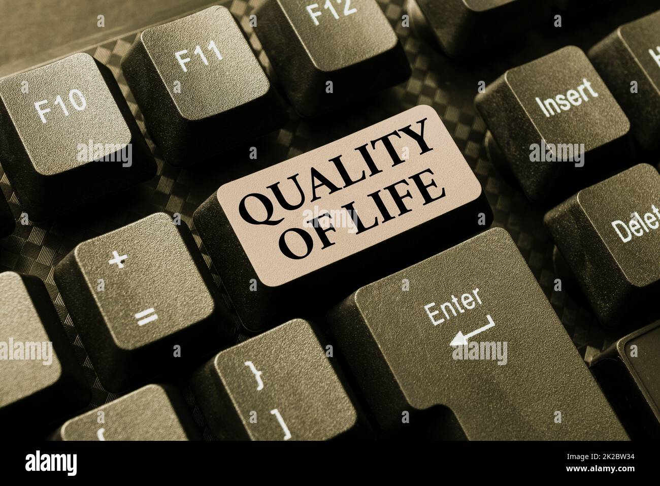 Conceptual display Quality Of Life. Word for being in good health ...
