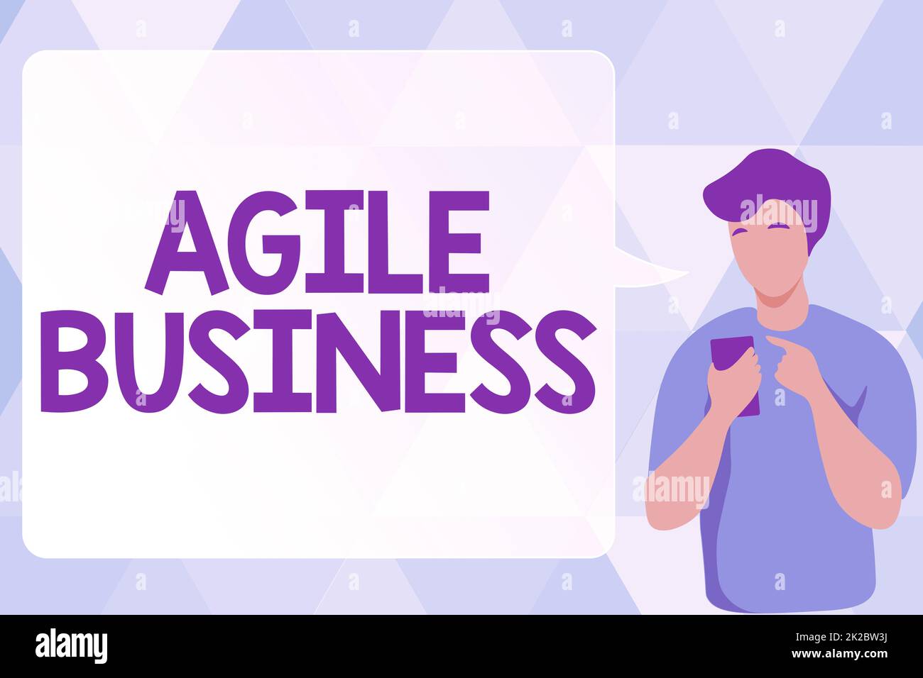 Text sign showing Agile Business. Word Written on capability of ...
