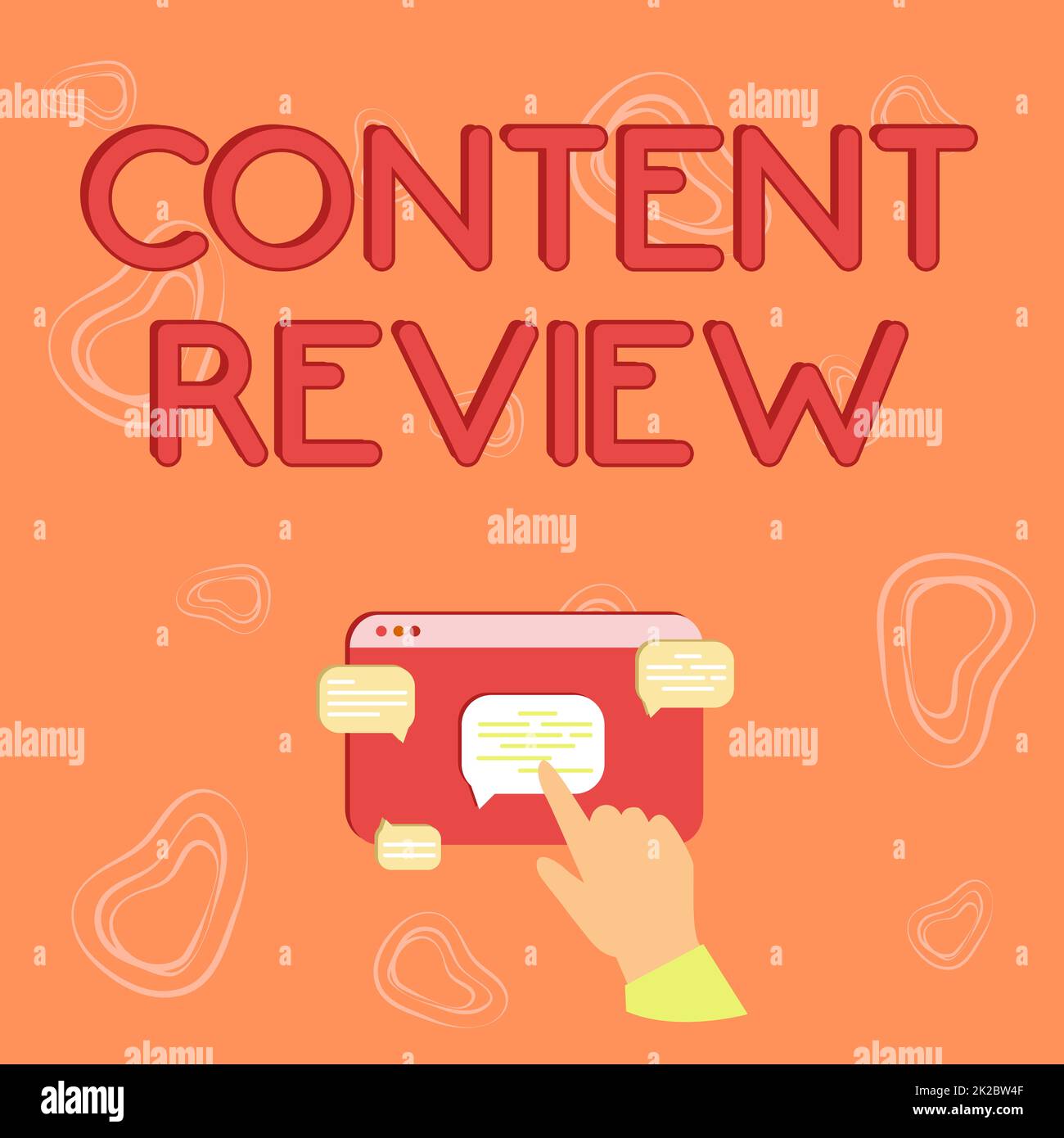 Conceptual caption Content Review. Business concept evaluate the ...