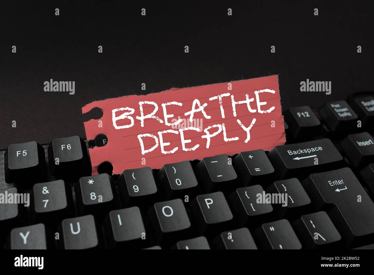 Inspiration showing sign Breathe Deeply. Business concept to take a lot ...