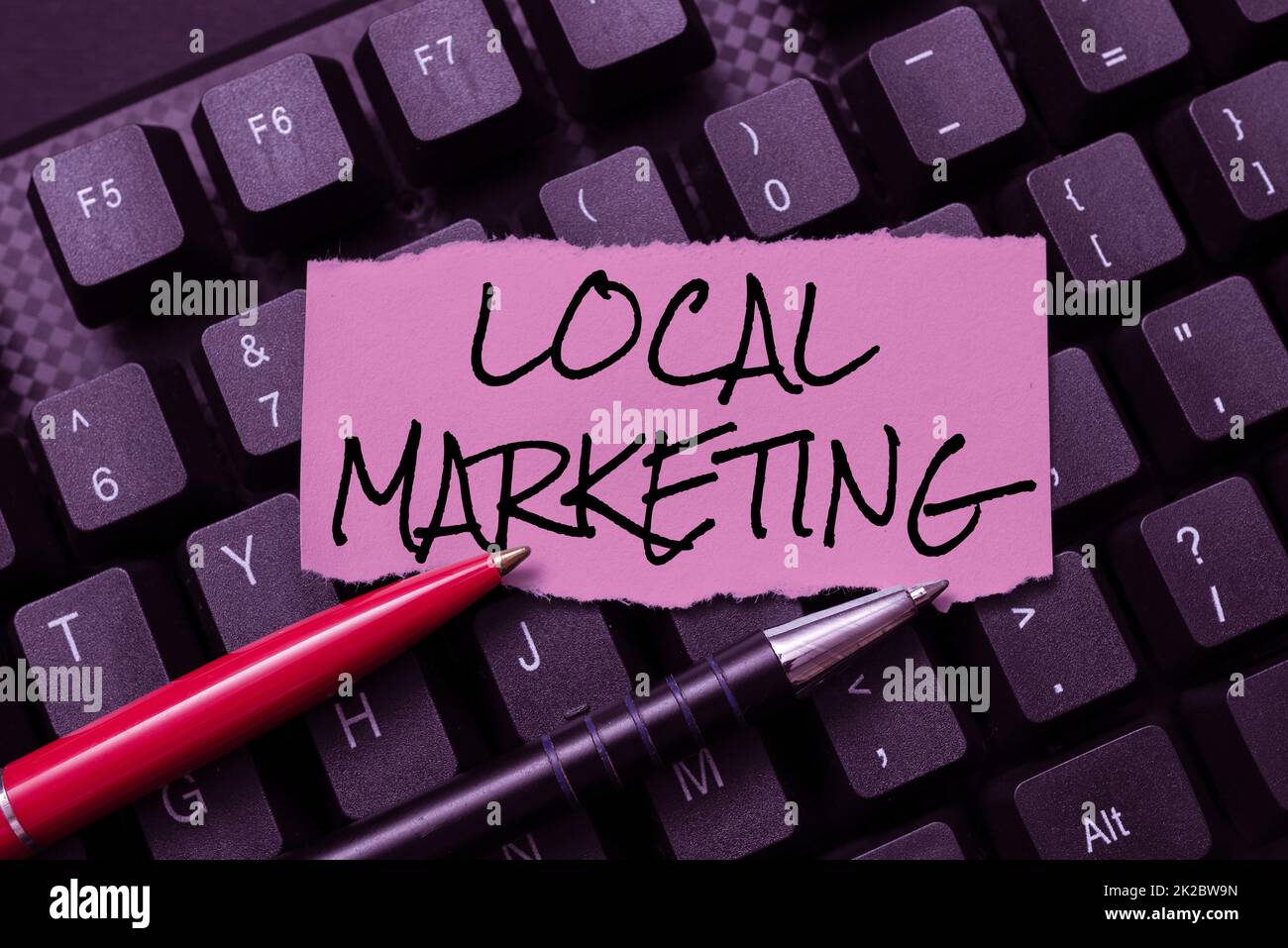 Text showing inspiration Local Marketing. Business showcase targeting ...